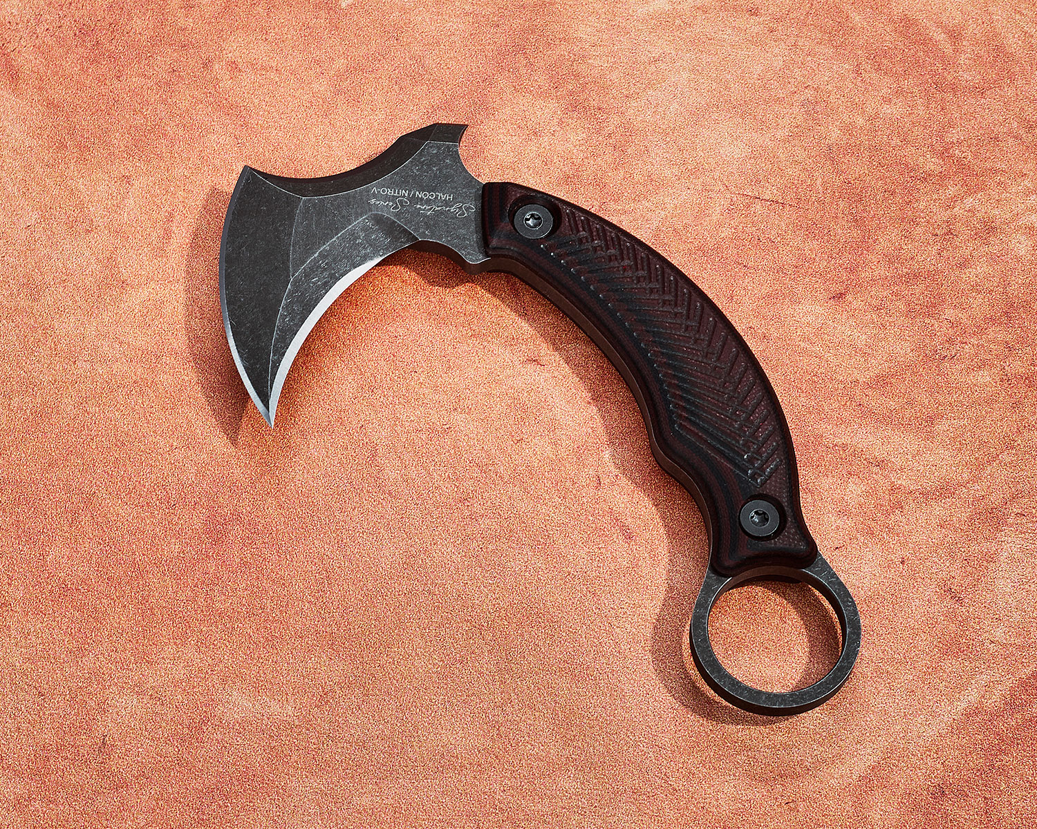 Filo Bladeworks Custom Halcon Karambit Fixed Blade Knife 2.5" Nitro-V ...
