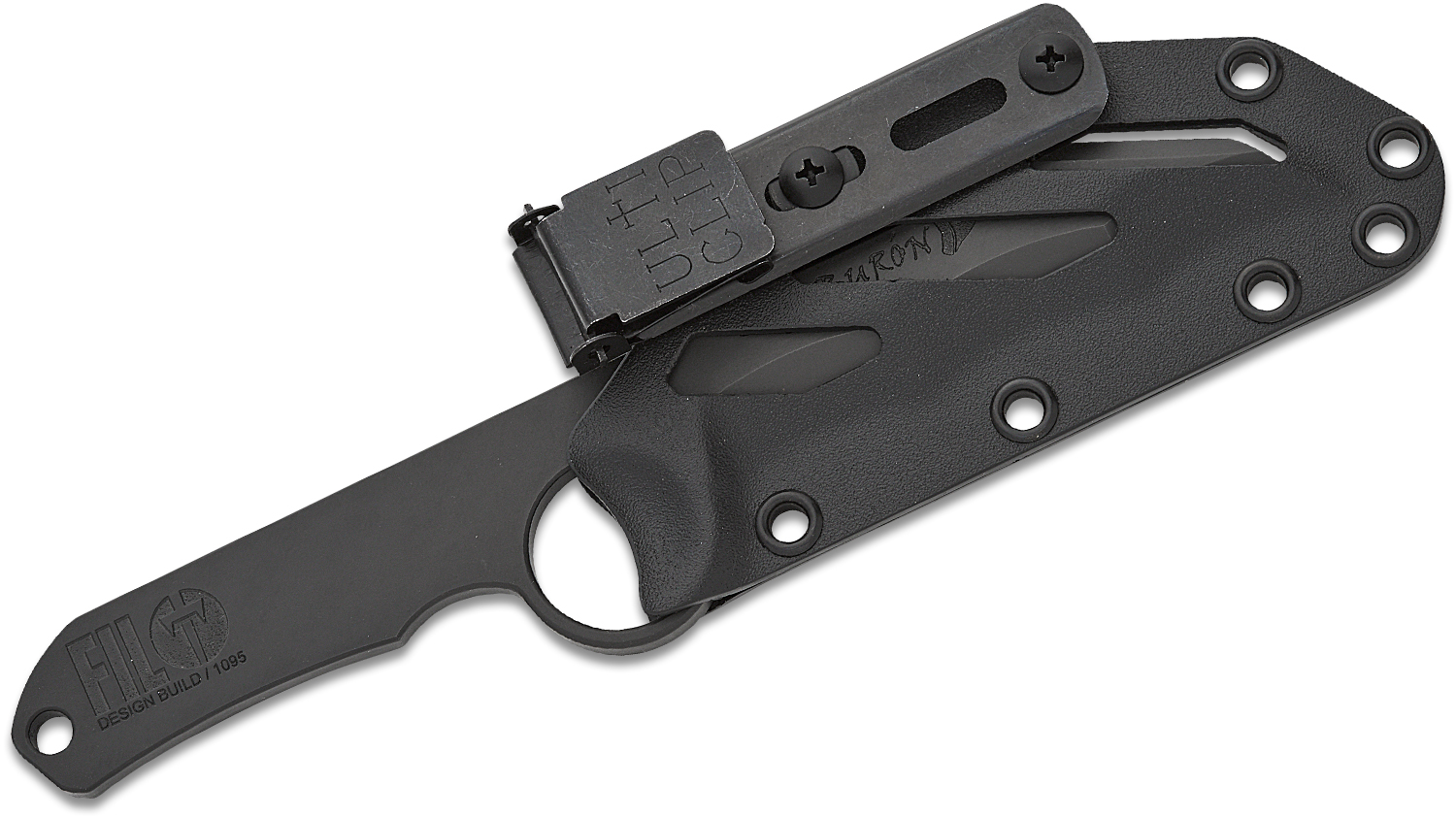 Filo Bladeworks Tiburon Fixed Blade Knife 4" 1095 Parkerized Patina ...