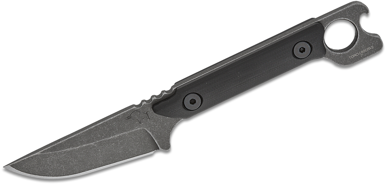 Filo Bladeworks Toro EDC Fixed Blade Knife 2.75" 80CrV2 Parkerized ...