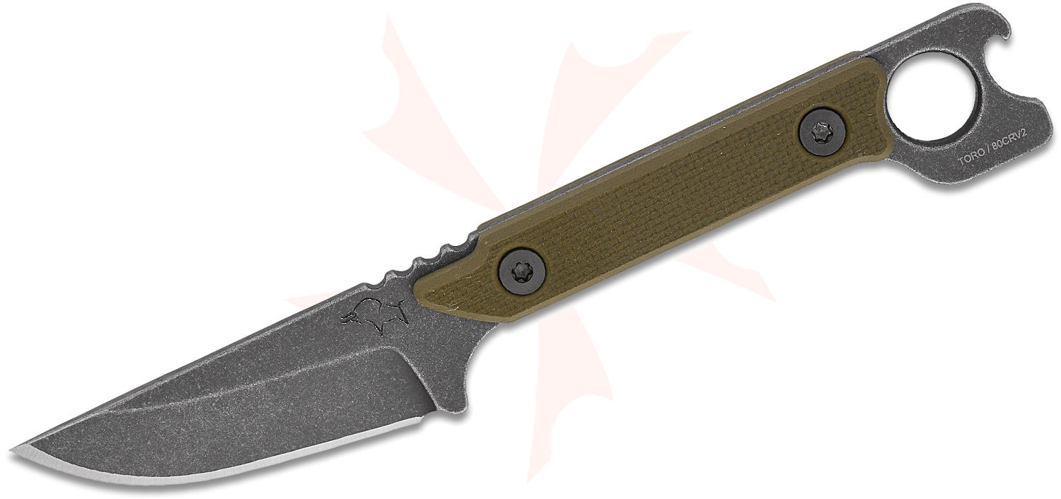 Filo Bladeworks Toro EDC Fixed Blade Knife 2.75" 52100 Parkerized ...