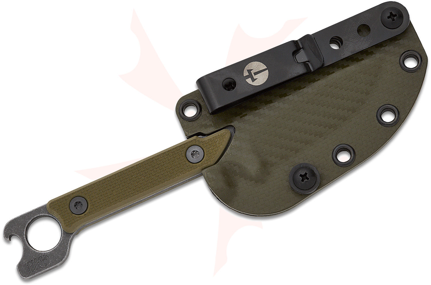 Filo Bladeworks Toro EDC Fixed Blade Knife 2.75" 52100 Parkerized ...