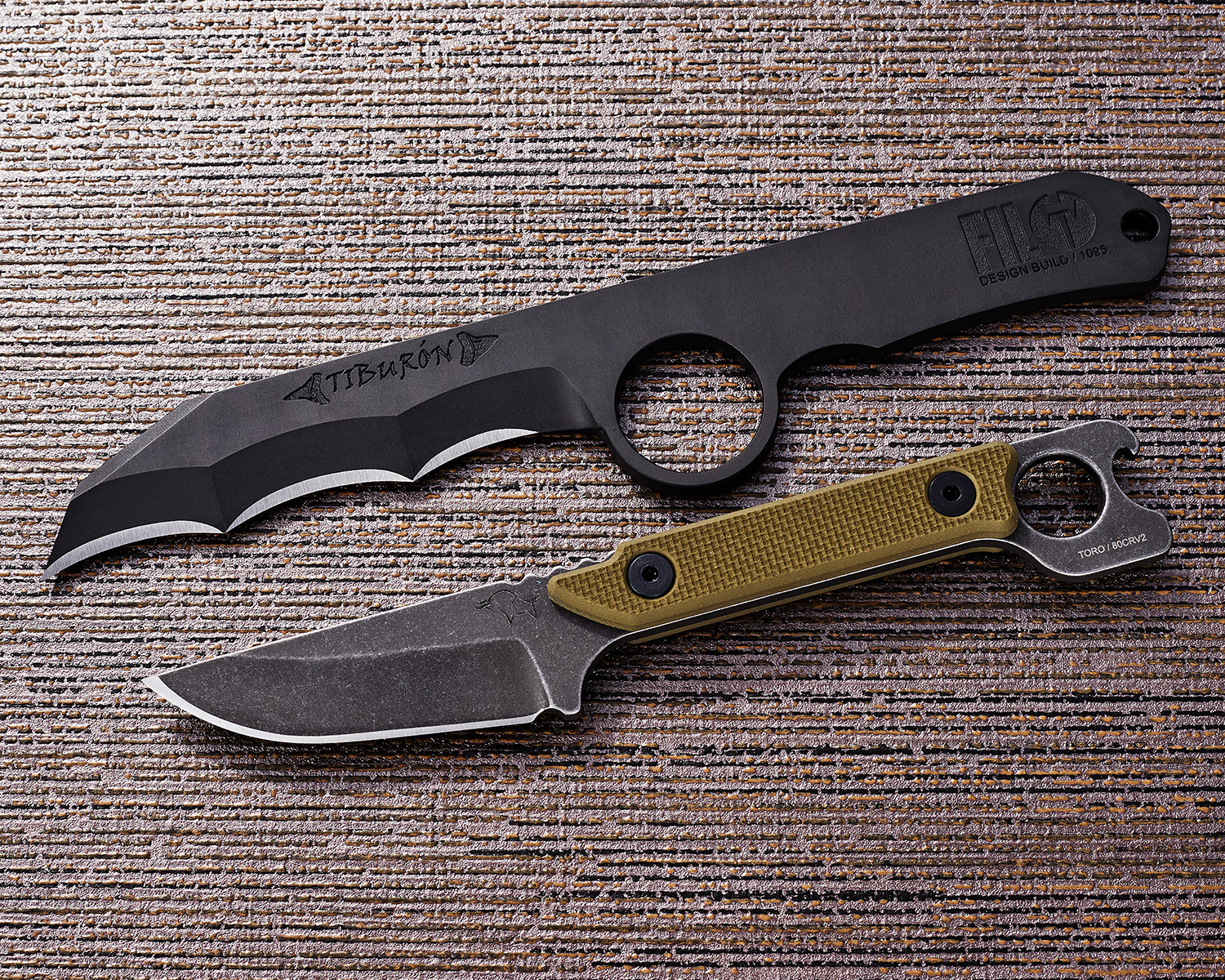 Filo Bladeworks Toro EDC Fixed Blade Knife 2.75" 80CrV2 Parkerized ...