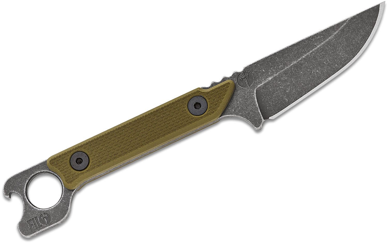 Filo Bladeworks Toro EDC Fixed Blade Knife 2.75" 80CrV2 Parkerized ...