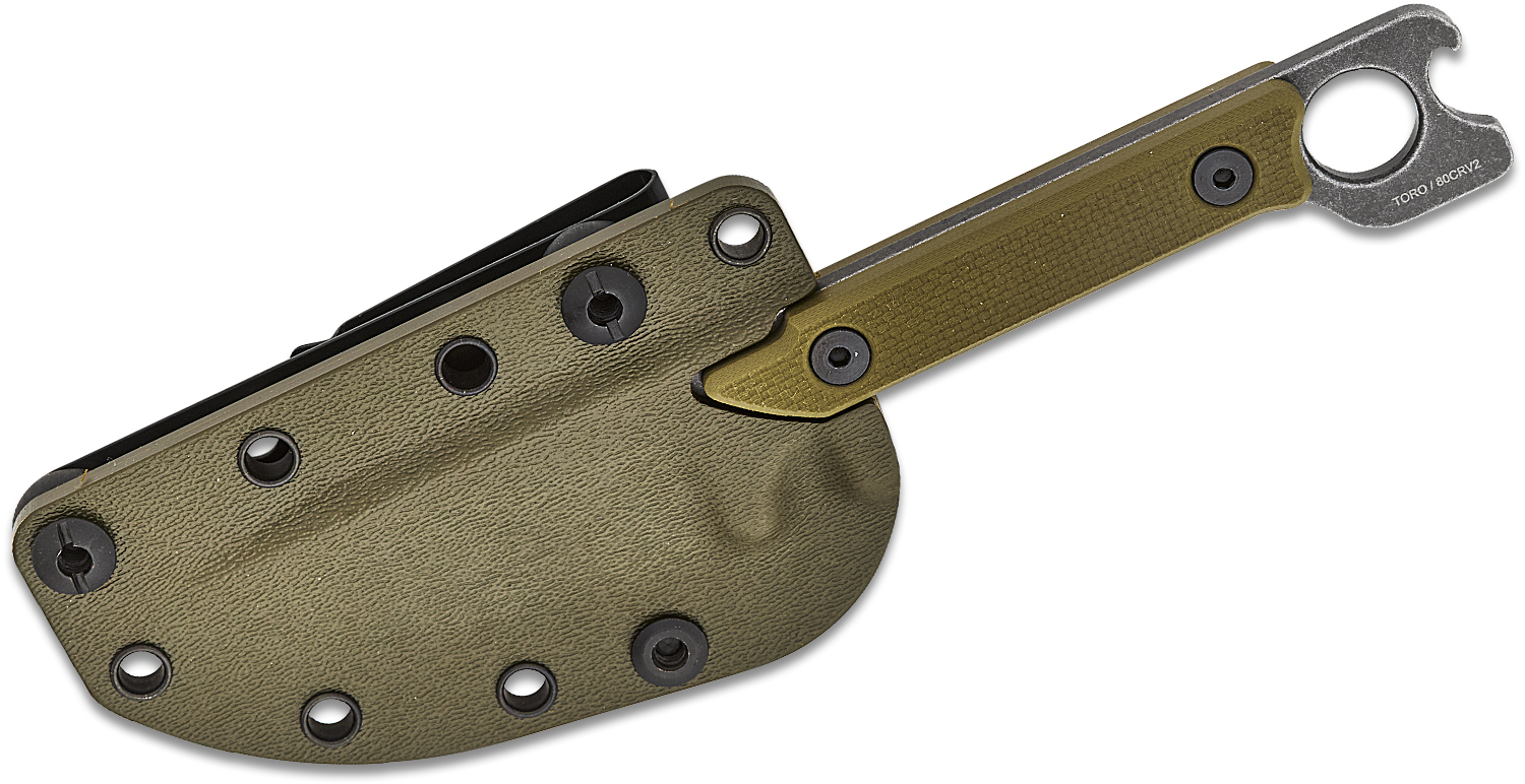 Filo Bladeworks Toro EDC Fixed Blade Knife 2.75" 80CrV2 Parkerized ...