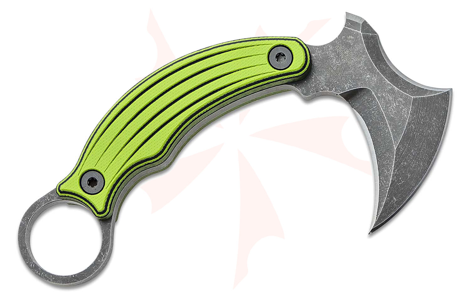 Filo Bladeworks Custom Halcon "Ripped Toxic" Karambit Fixed 2.5" Double ...