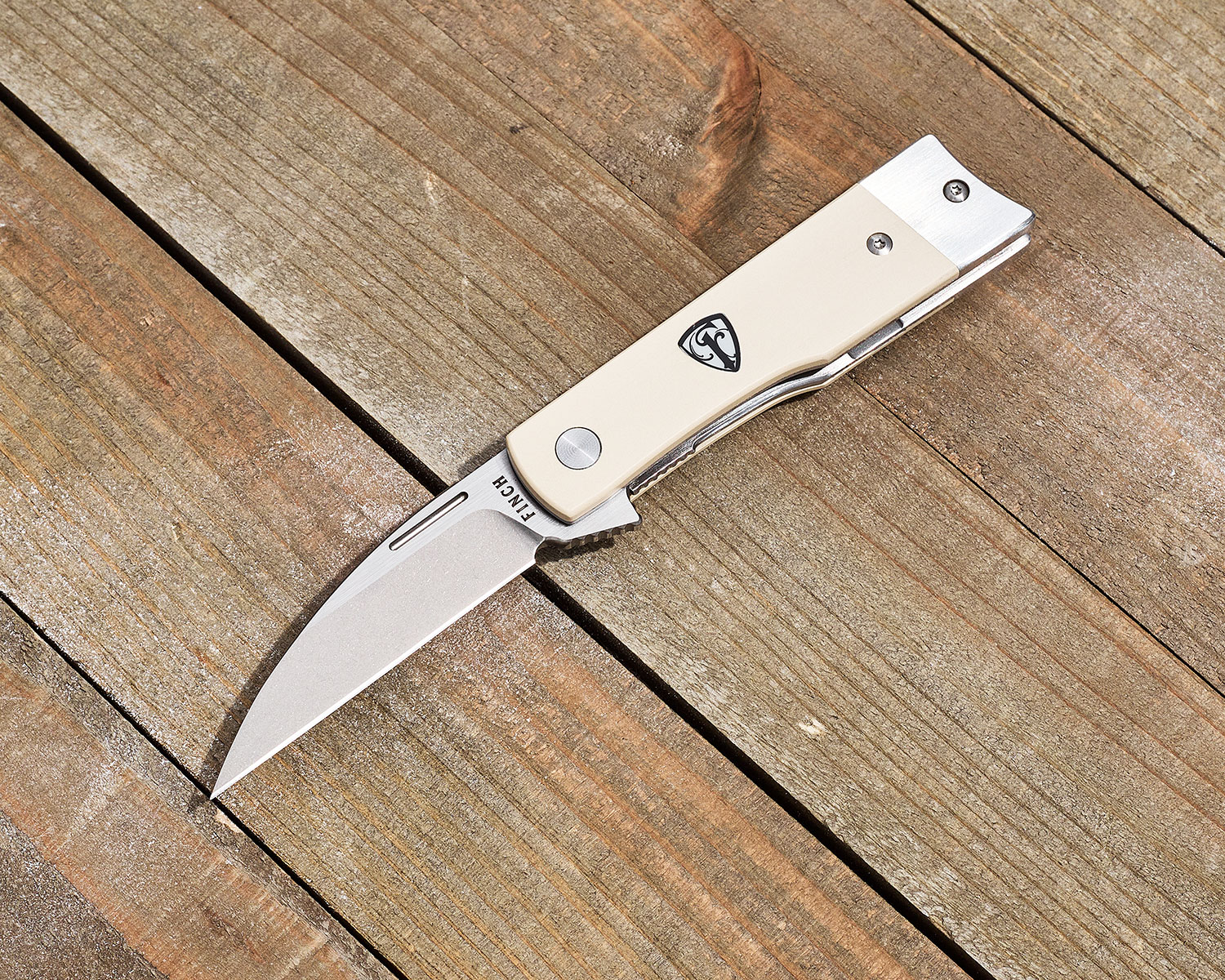 Finch Knife Company McCoy Flipper Knife 2.75" 154CM Satin Wharncliffe ...