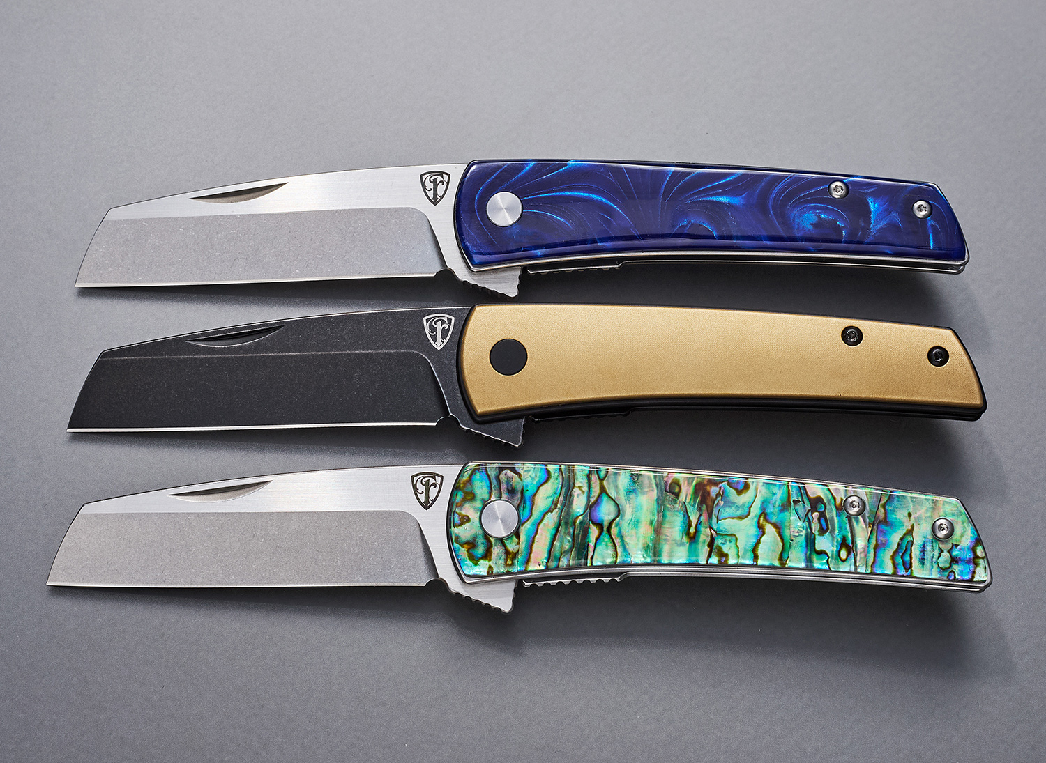 Finch Knife Company Oxbow Liner Lock Flipper Knife 3" N690 Two-Tone ...