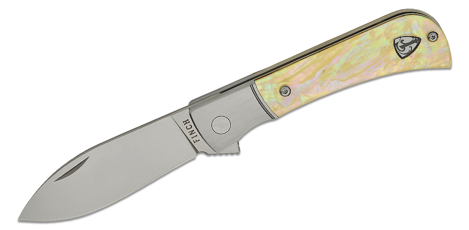 Finch Knife Company PIPELINE MOP Flipper Knife 3" 154CM Satin Drop ...