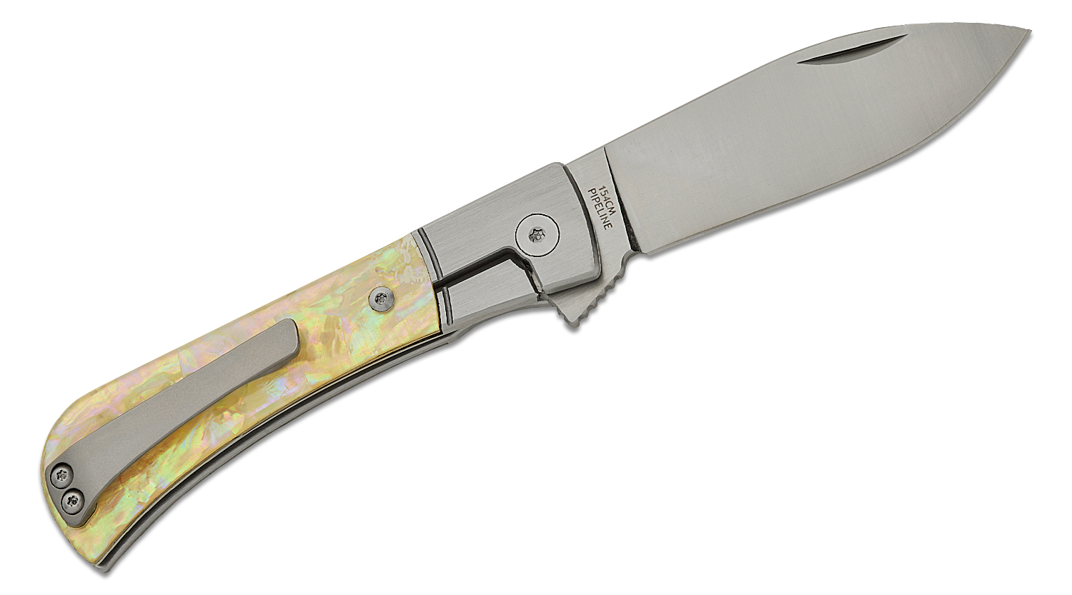 Finch Knife Company PIPELINE MOP Flipper Knife 3" 154CM Satin Drop ...