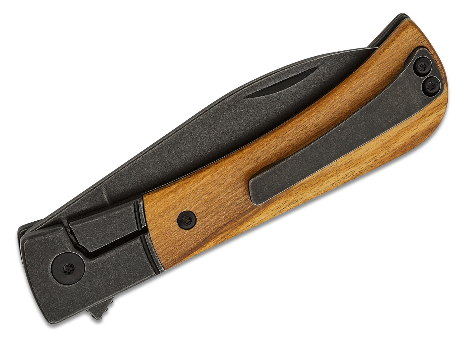 Finch Knife Company PIPELINE Olive Flipper Knife 3" 154CM Black ...