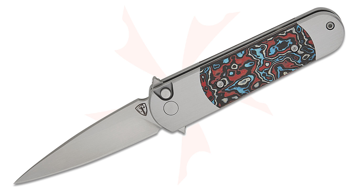 Finch Knife Company ROADRUNNER Gen 2 Button Lock Flipper Knife 3" 154CM ...