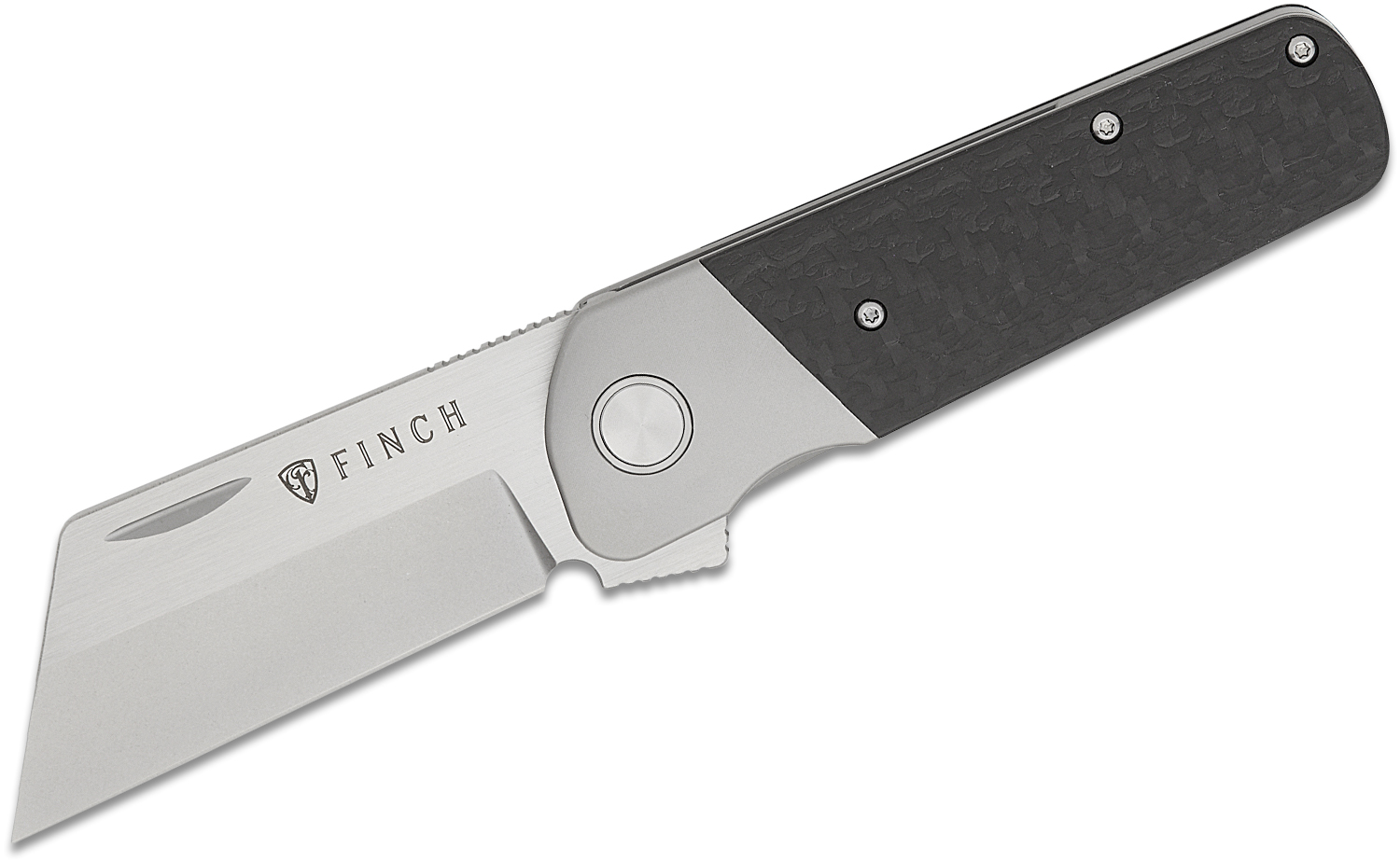 Finch Knife Company RUNTLY XL Dark Side Flipper Knife 3.15" M390 Two ...