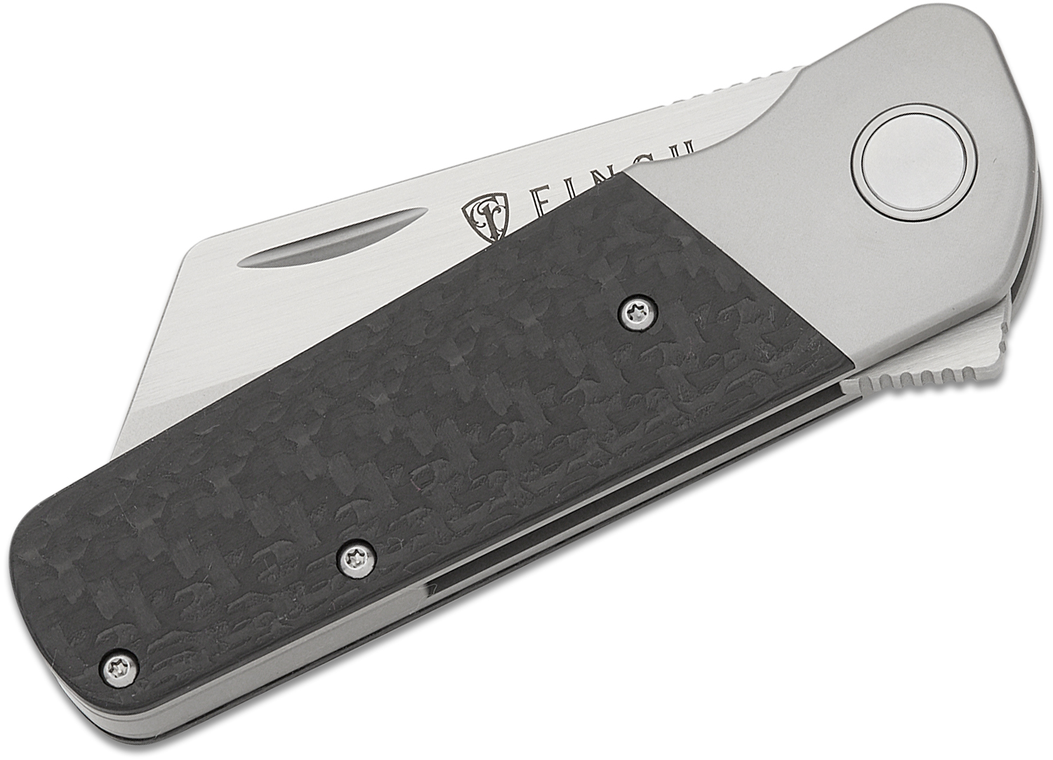 Finch Knife Company RUNTLY XL Dark Side Flipper Knife 3.15" M390 Two ...