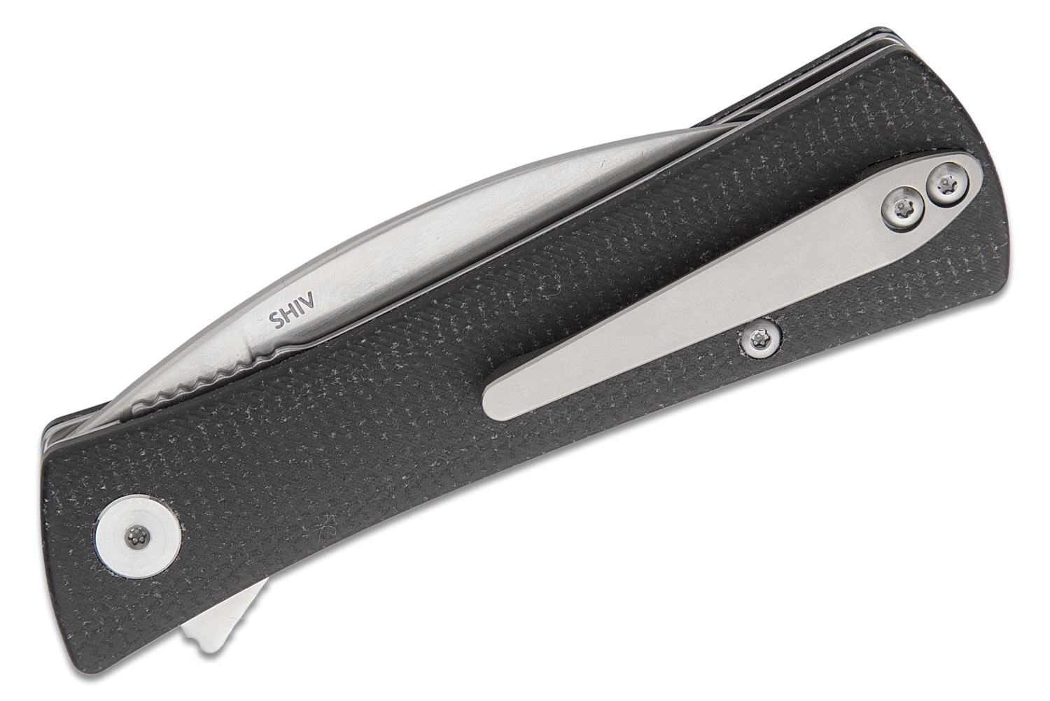 Finch Knife Company SHIV Liner Lock Flipper Knife 2.8" 14C28N Satin ...