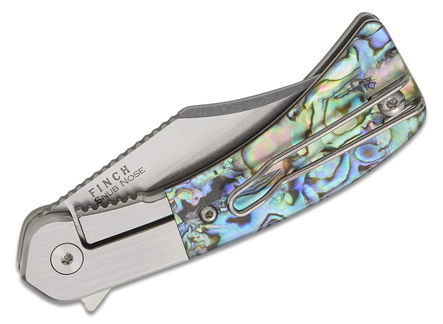 Finch Knife Company Snub Nose Bolster Lock Flipper Knife 2.75" 154CM ...