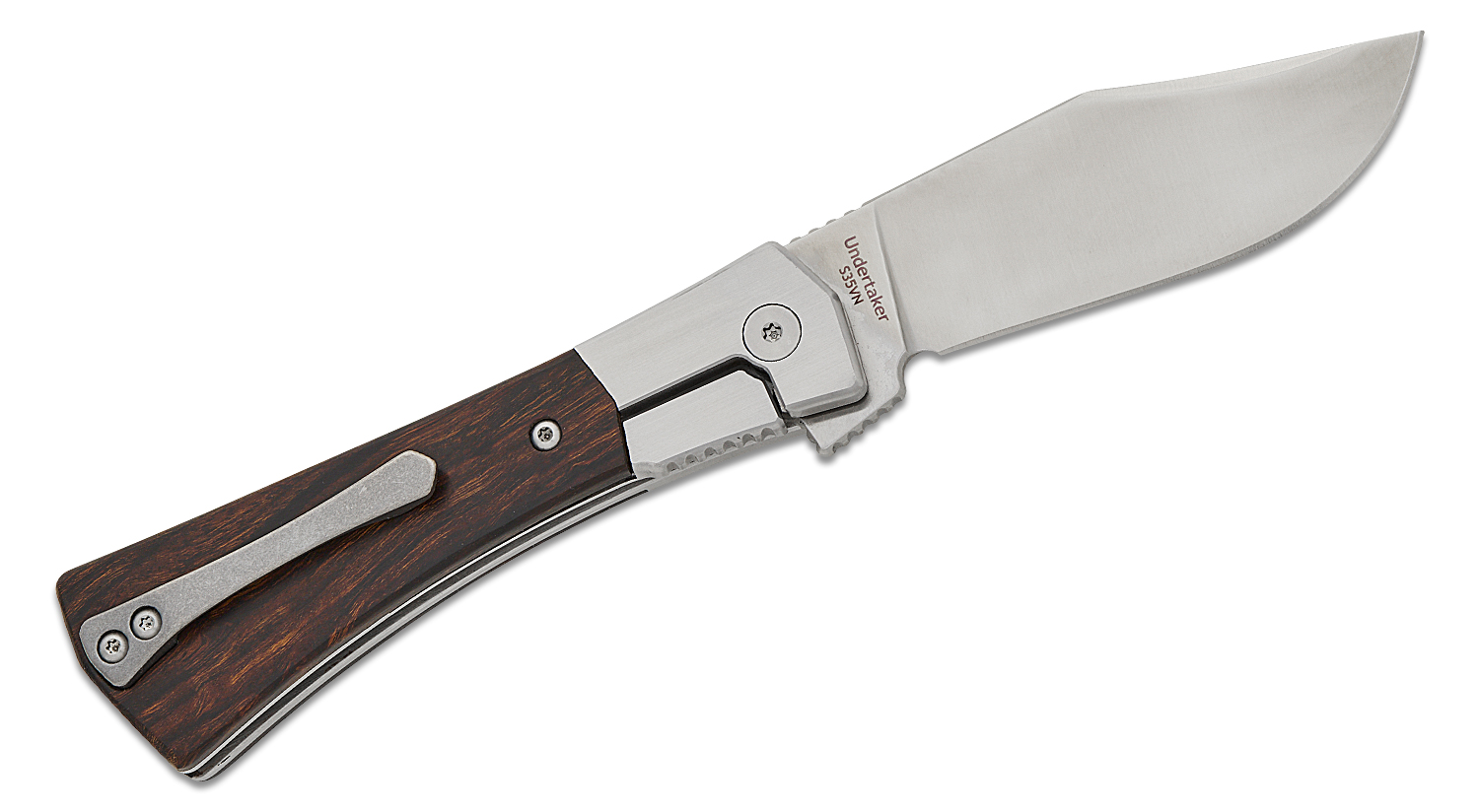Finch Knife Company UNDERTAKER Bolster Lock Flipper Knife 3" CPM-S35VN ...