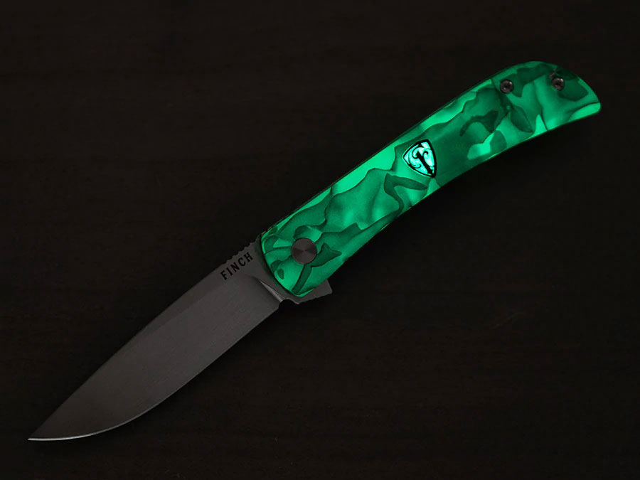Finch Knife Company CHERNOBYL ANT Flipper Knife 3" 14C28N Drop Point ...