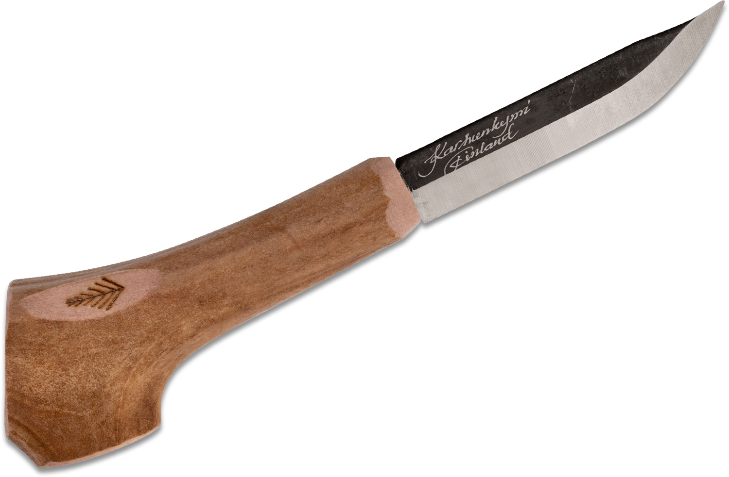 Kellam Knives Saami Large Reindeer Knife Fixed 3.5" Two-Tone Carbon ...