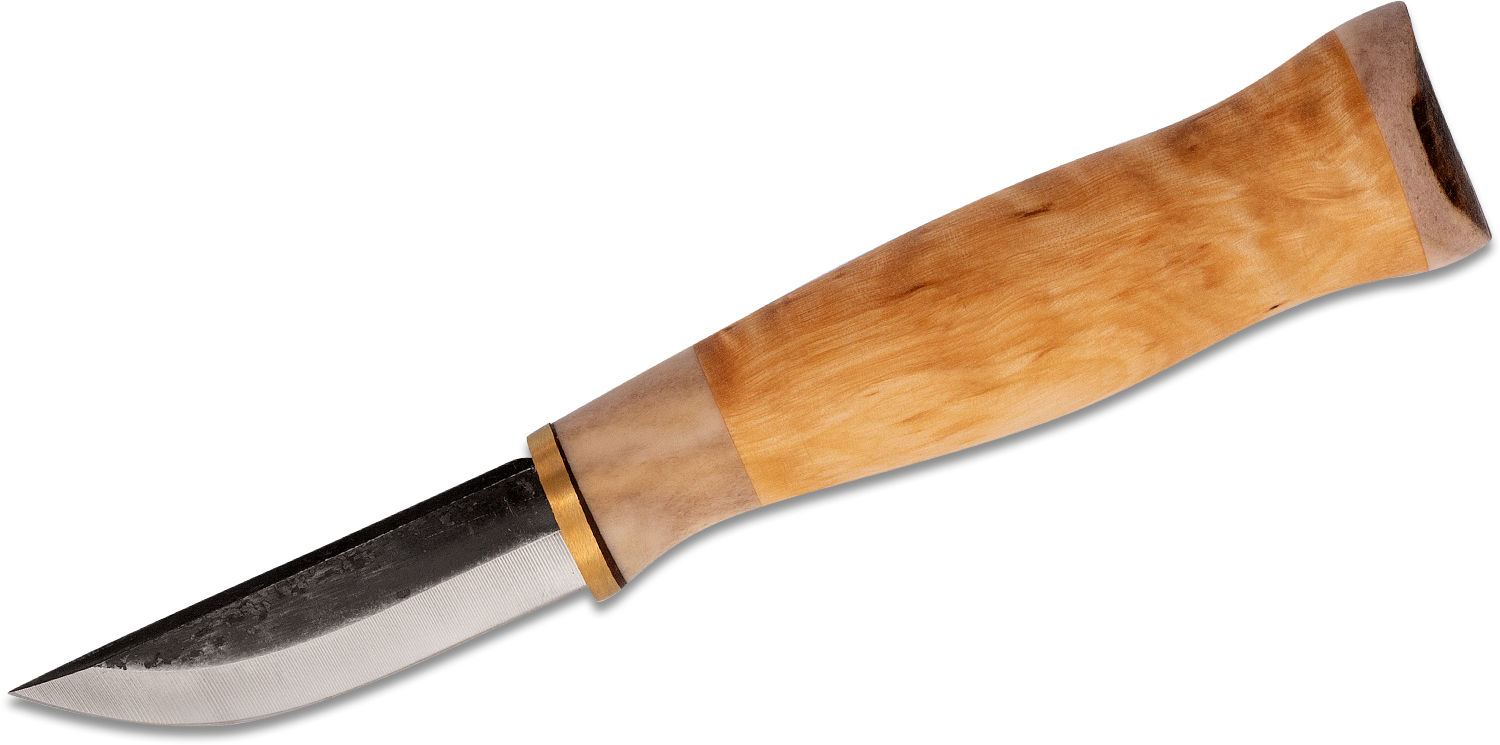 Kellam Knives Noita Puukko Fixed Blade Knife 2.38" Two-Tone Carbon ...