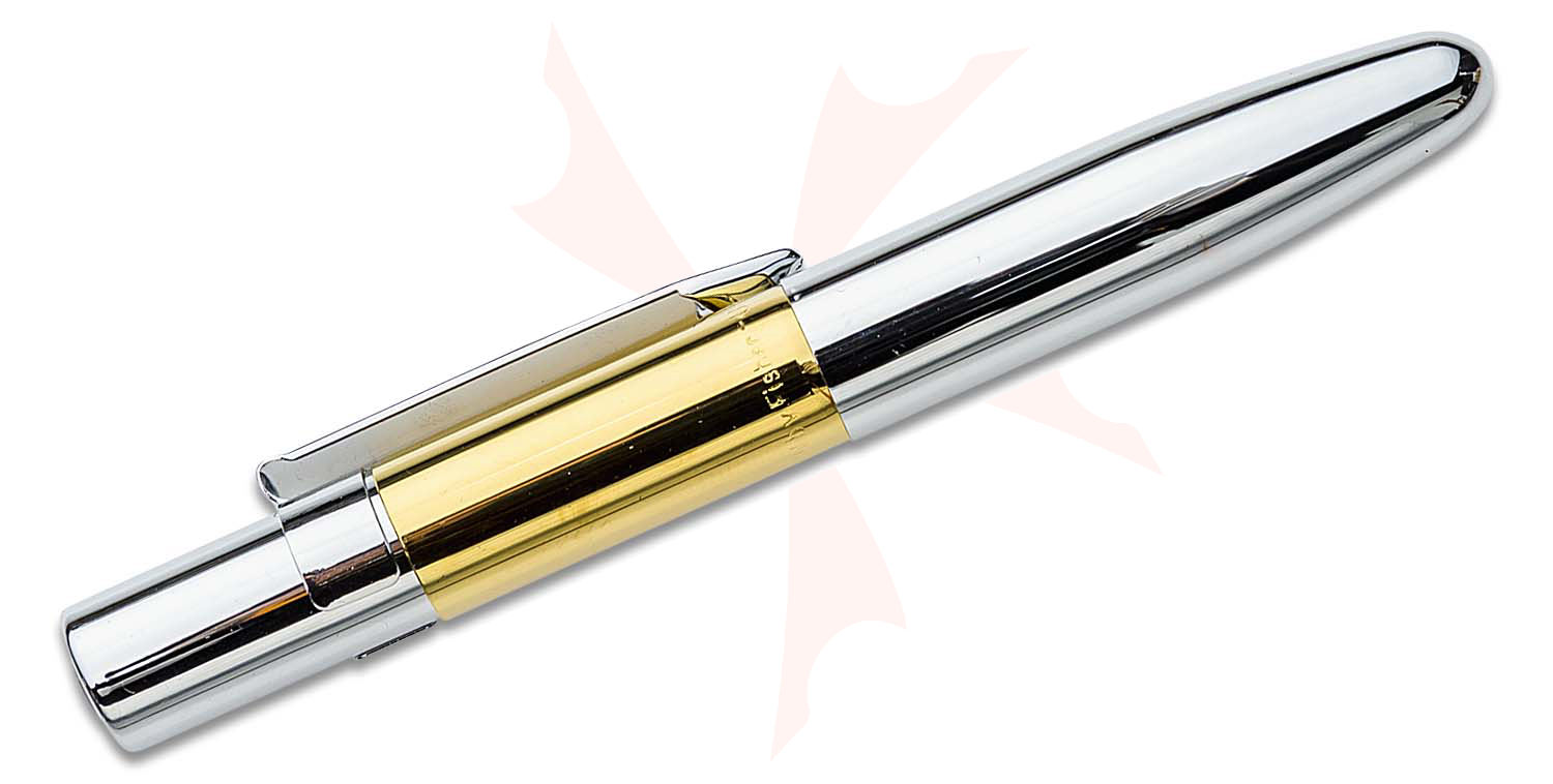 Fisher INFINIUM Space Pen, Gold Titanium Nitride and Chrome, Blue Ink ...