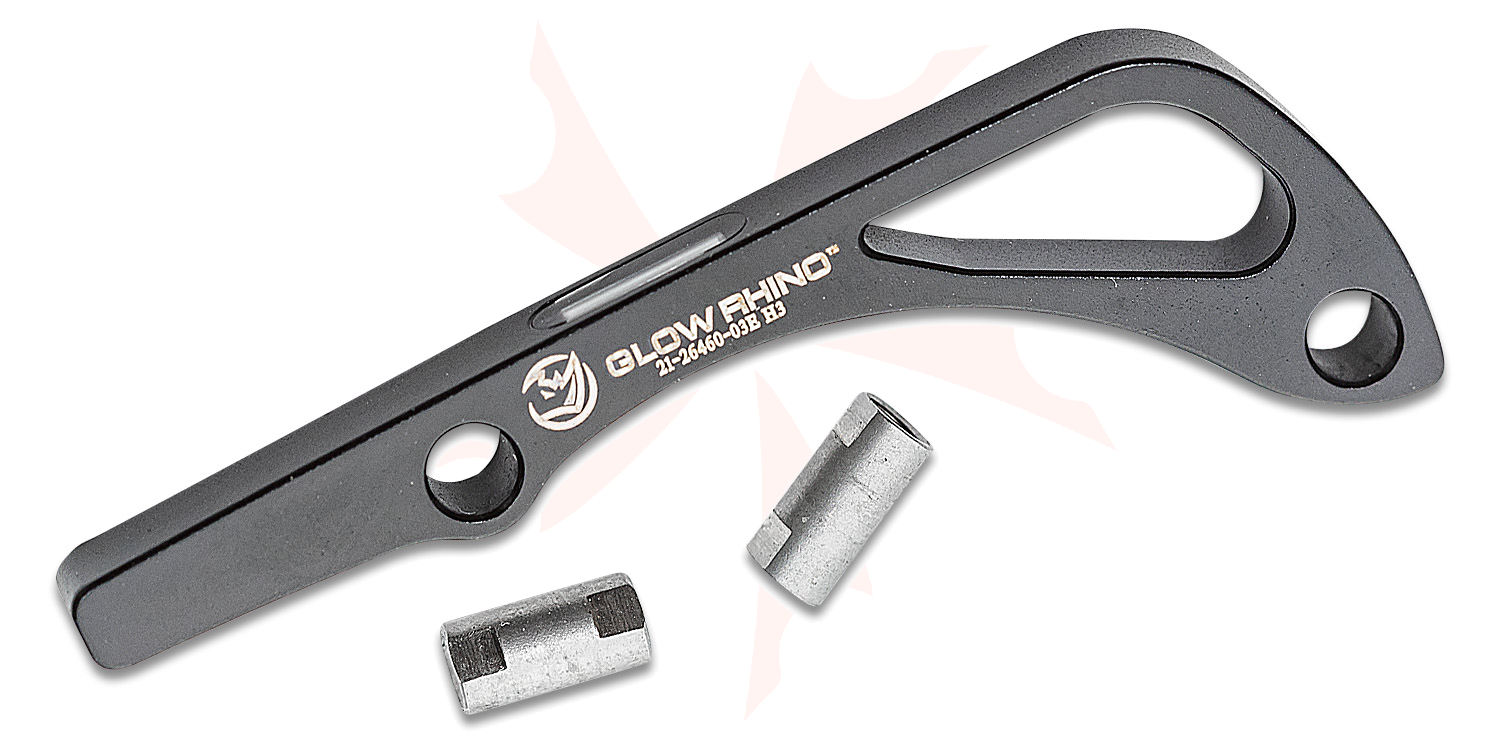 Flytanium Blue Tritium Titanium Backspacer for Benchmade Bugout, Black ...