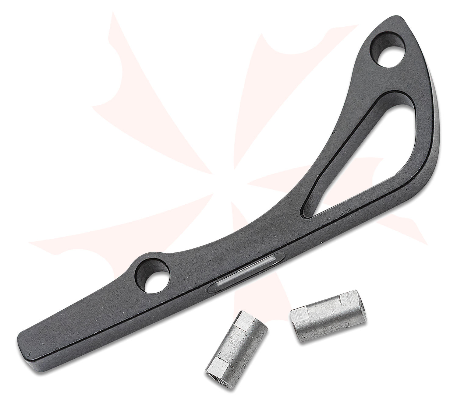 Flytanium Blue Tritium Titanium Backspacer for Benchmade Bugout, Black ...