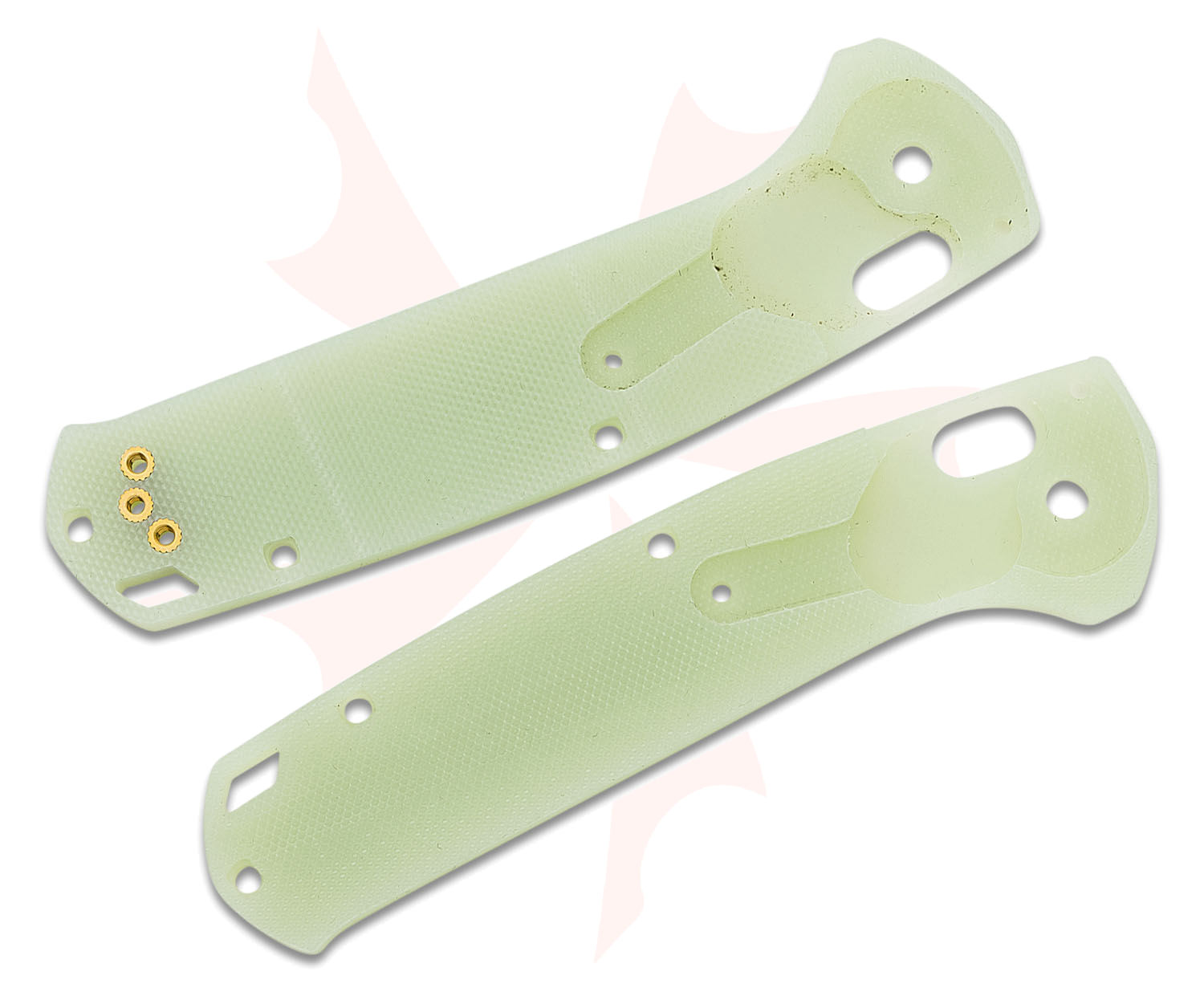 Flytanium G10 Scales for Benchmade Taggedout, Natural Jade, Knife Not ...