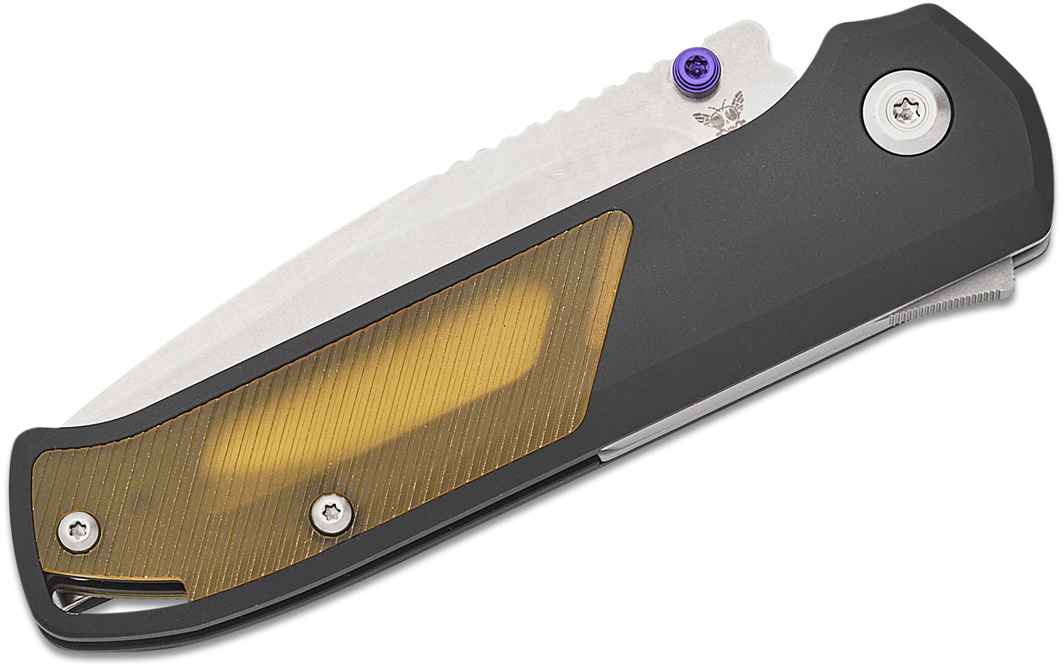 Flytanium Arcade Shark Lock Folding Knife 3.2" S35VN Stonewashed Drop ...
