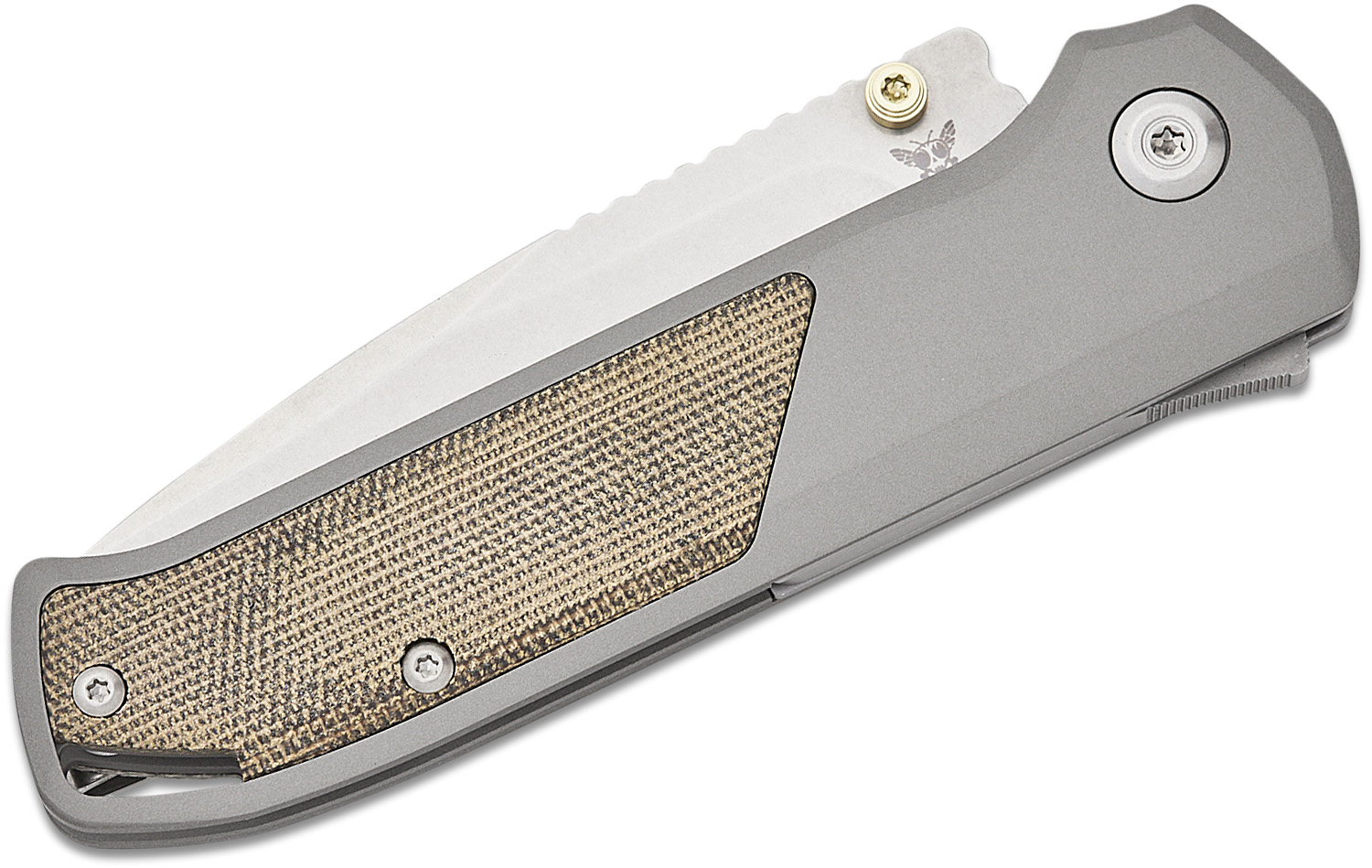 Flytanium Arcade Shark Lock Folding Knife 3.2" S35VN Stonewashed Drop ...