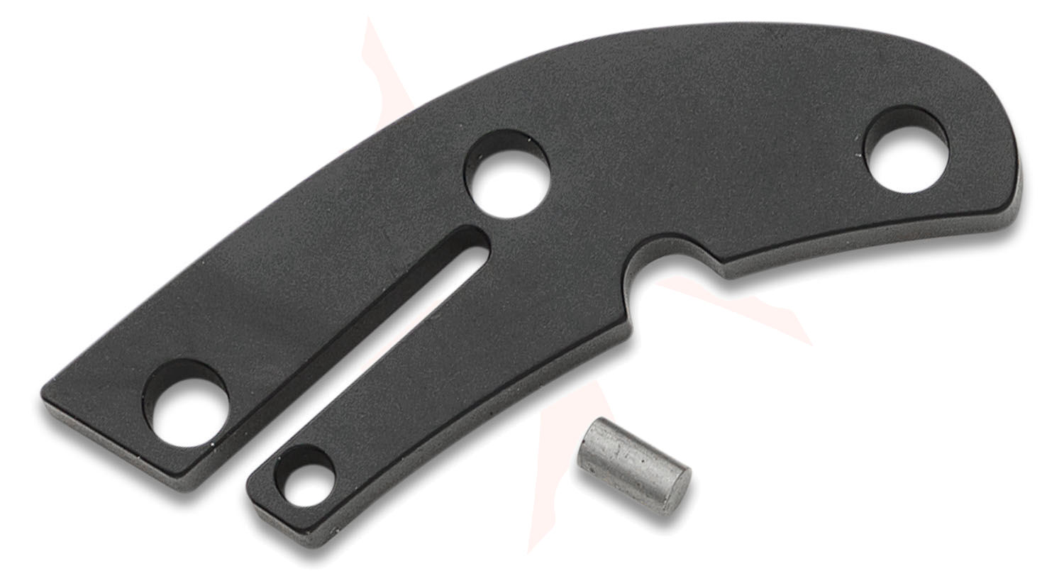 Flytanium Titanium Backspacer for Spyderco Delica, Black, Knife Not ...