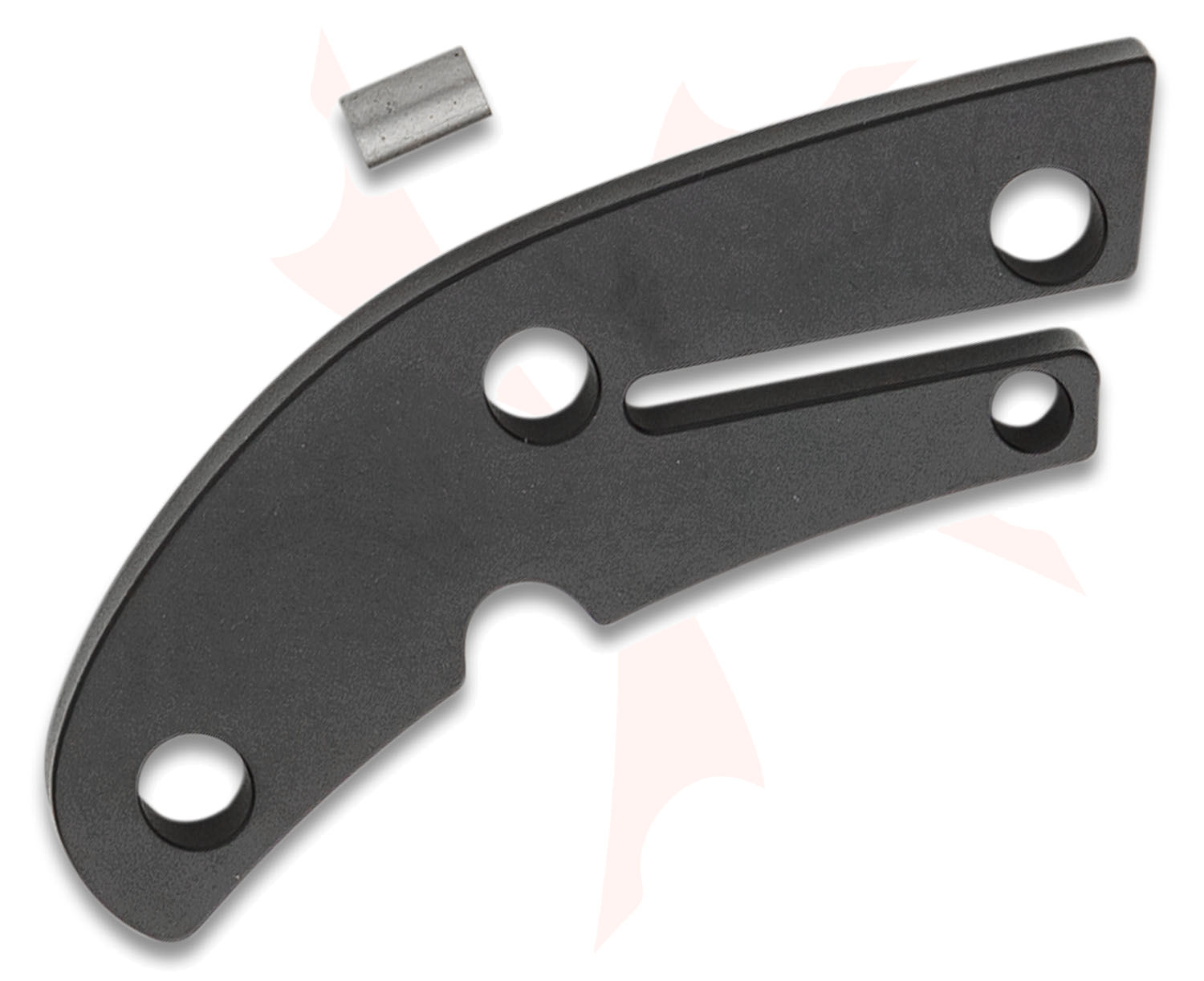 Flytanium Titanium Backspacer for Spyderco Delica, Black, Knife Not ...