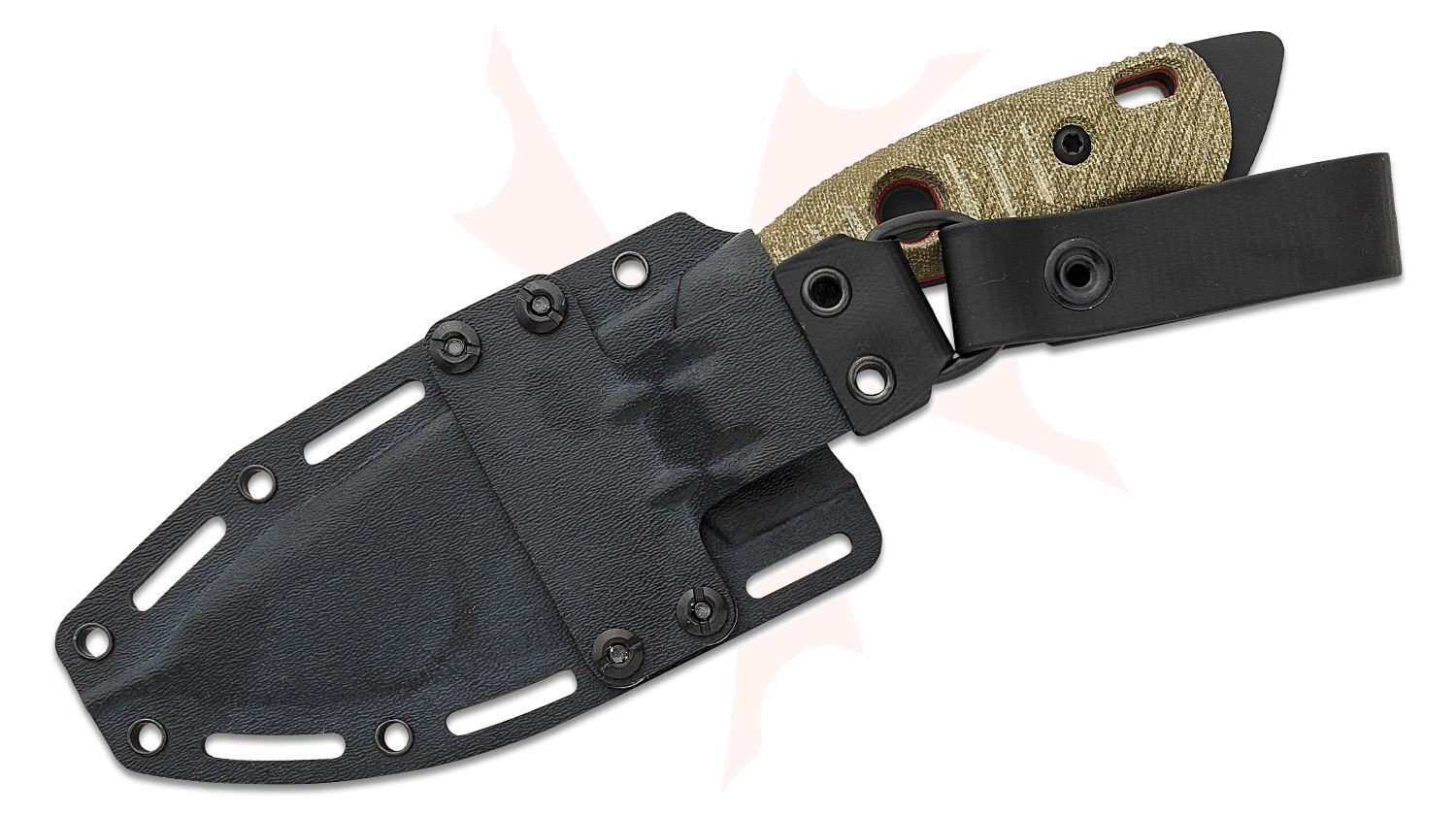 FOBOS Knives Alaris Fixed Blade Knife 4.92" CPM-3V Black PVD Drop Point ...