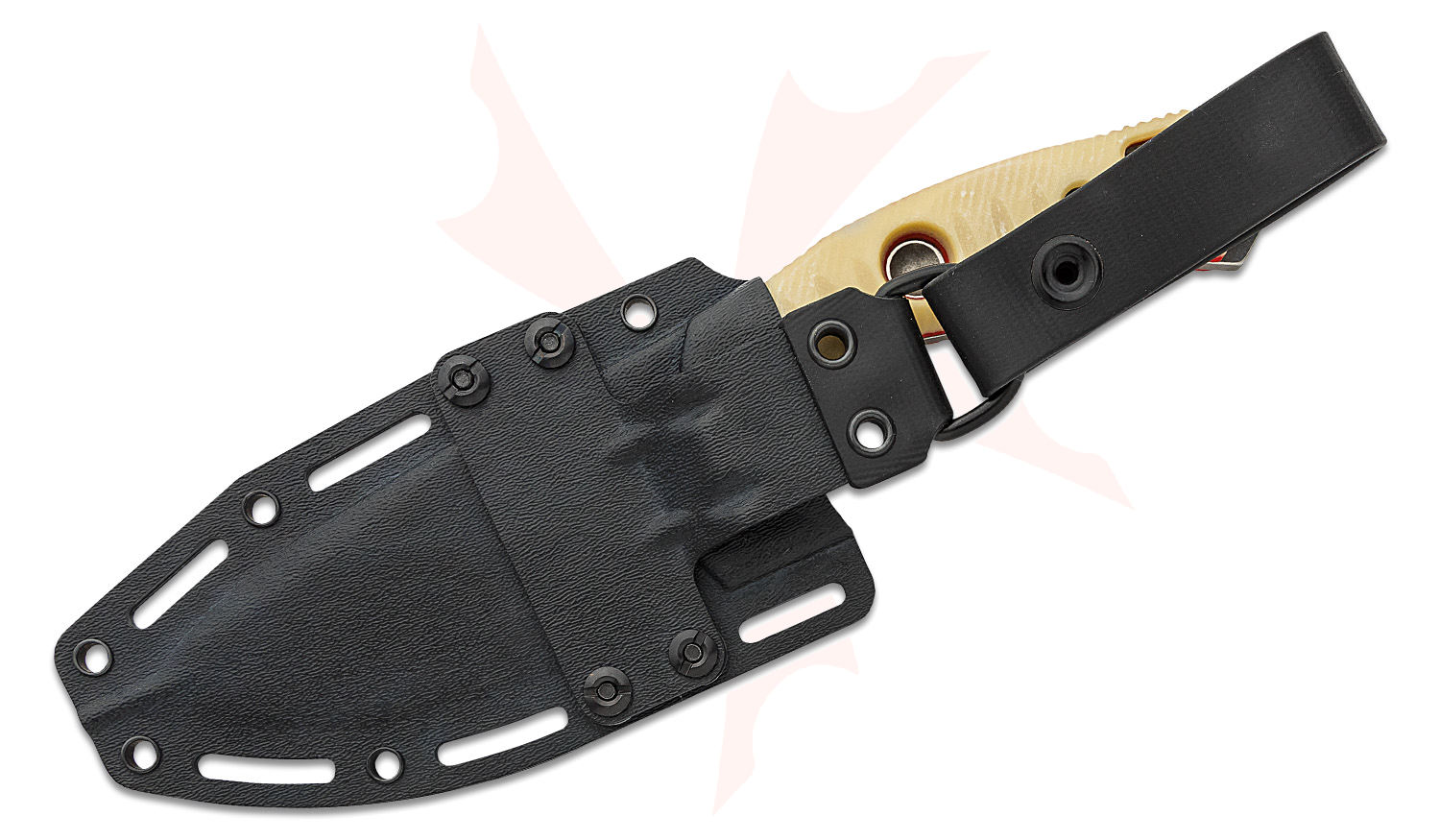 FOBOS Knives Alaris Fixed Blade Knife 4.92" CPM-3V Stonewashed Drop ...