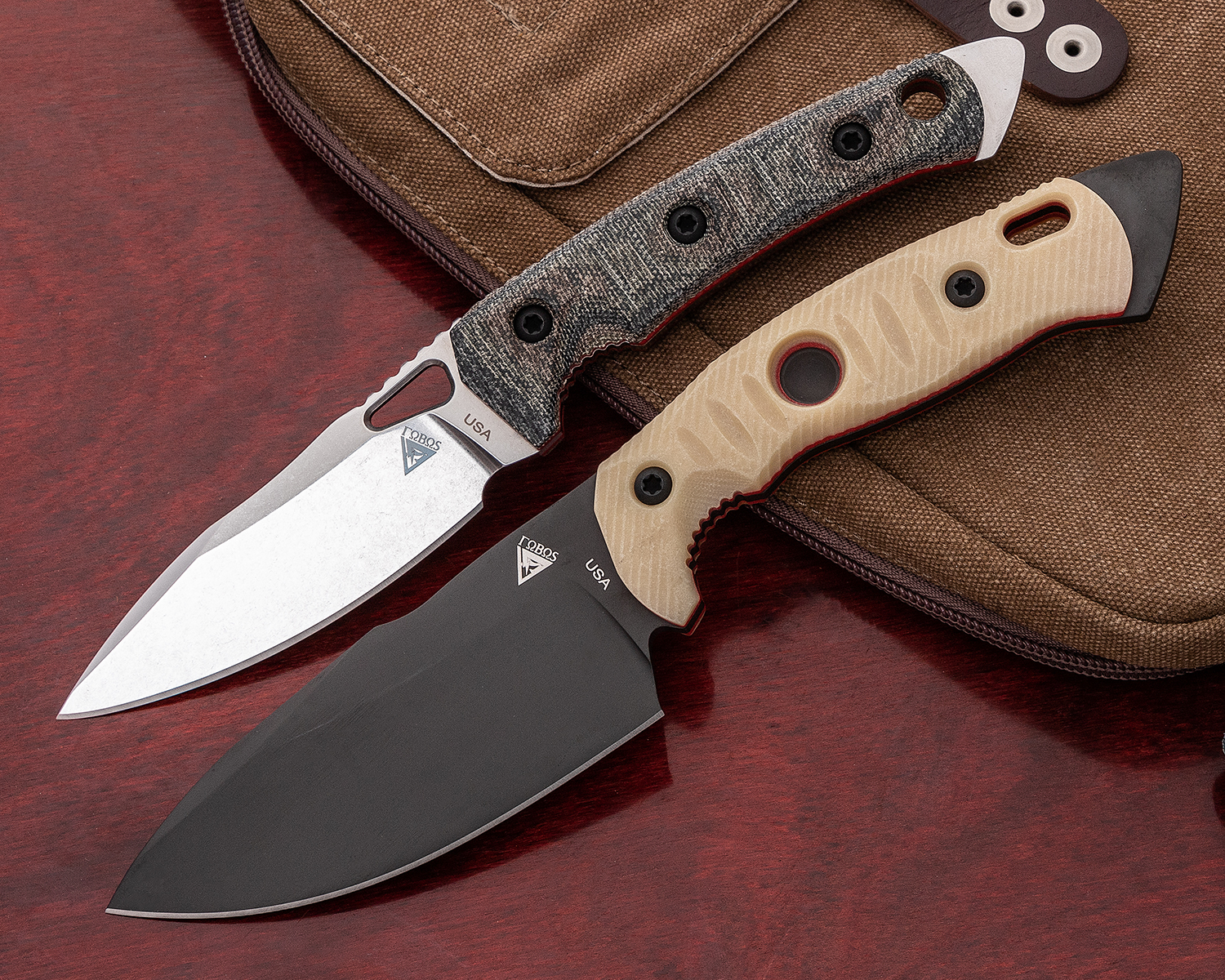 FOBOS Knives Alaris Fixed Blade Knife 4.92" CPM-3V Black PVD Drop Point ...