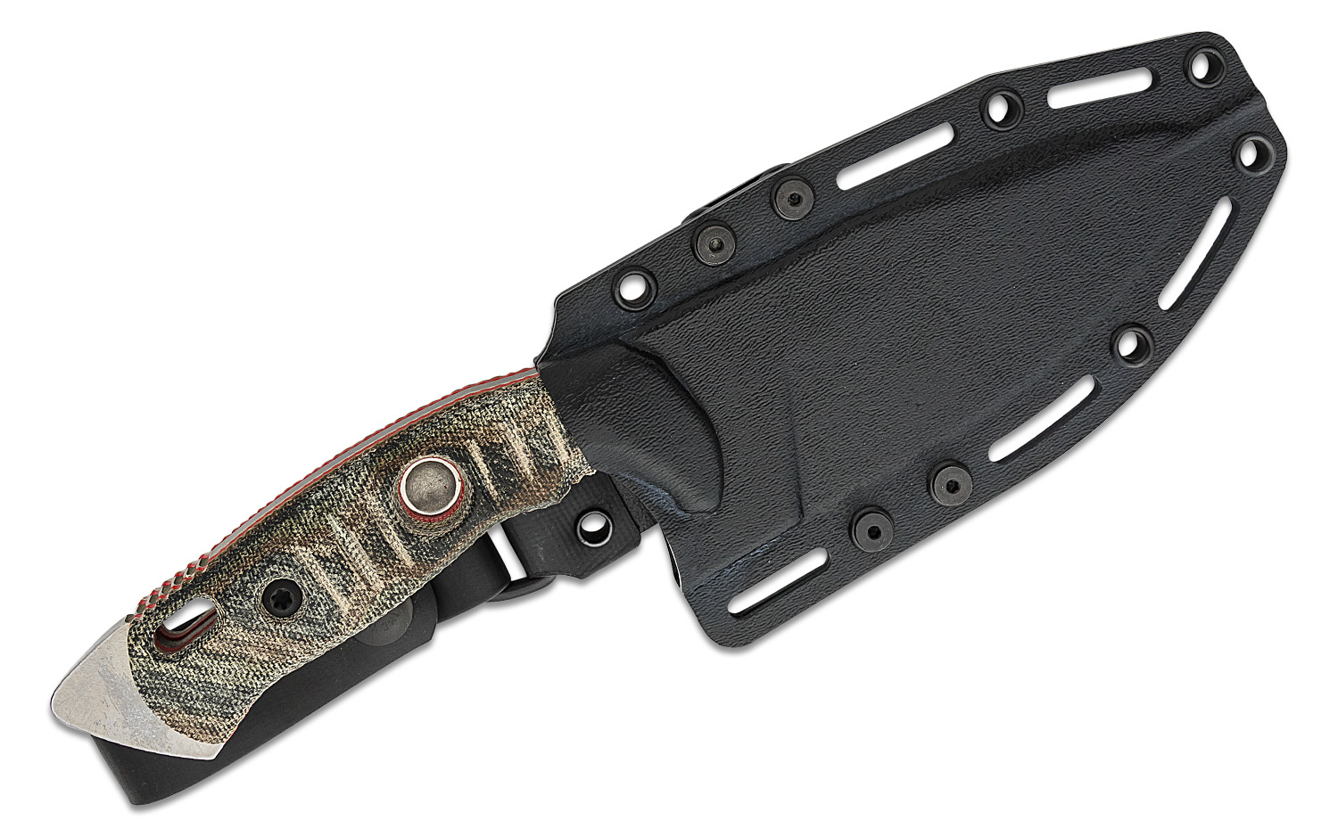 FOBOS Knives Alaris Fixed Blade Knife 4.92" CPM-3V Stonewashed Drop ...