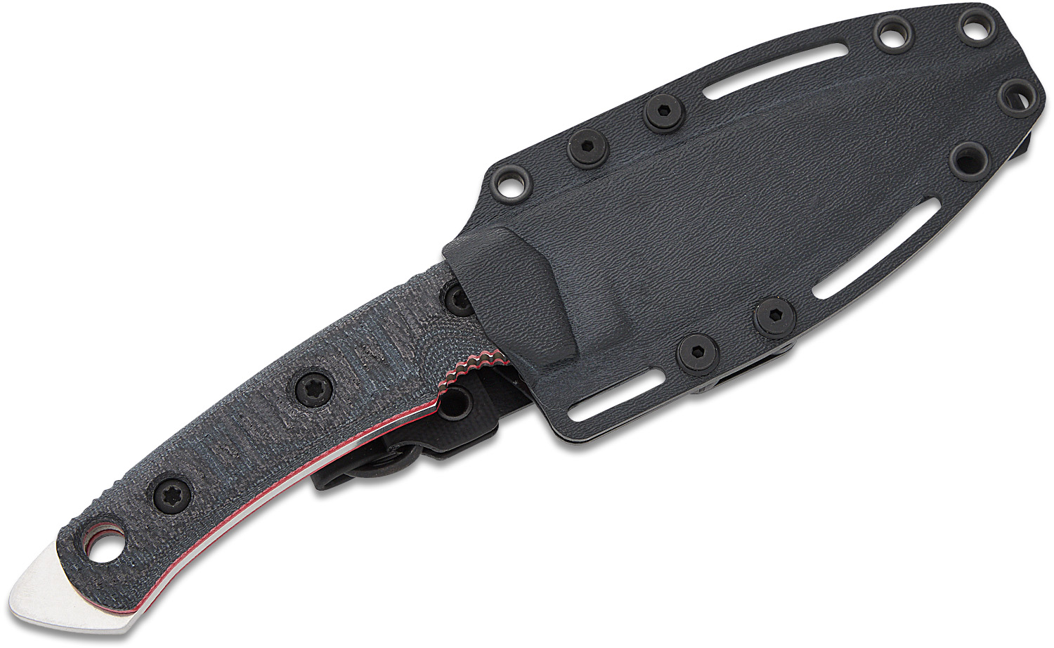 FOBOS Knives Cacula Fixed Blade Knife 4.31" CPM-S35VN Stonewashed Drop ...