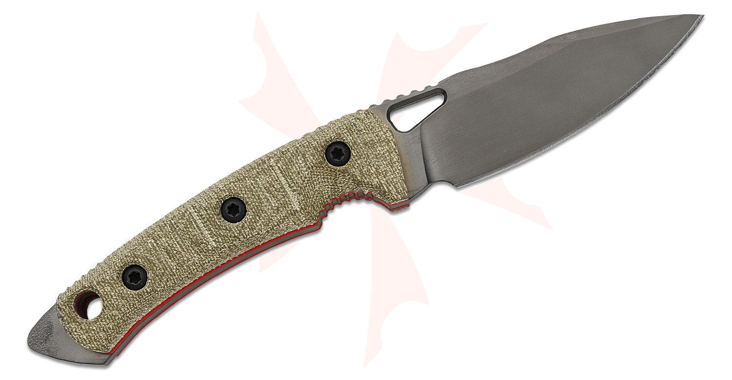 FOBOS Knives Cacula Fixed Blade Knife 4.31" CPM-S35VN Black PVD Drop ...