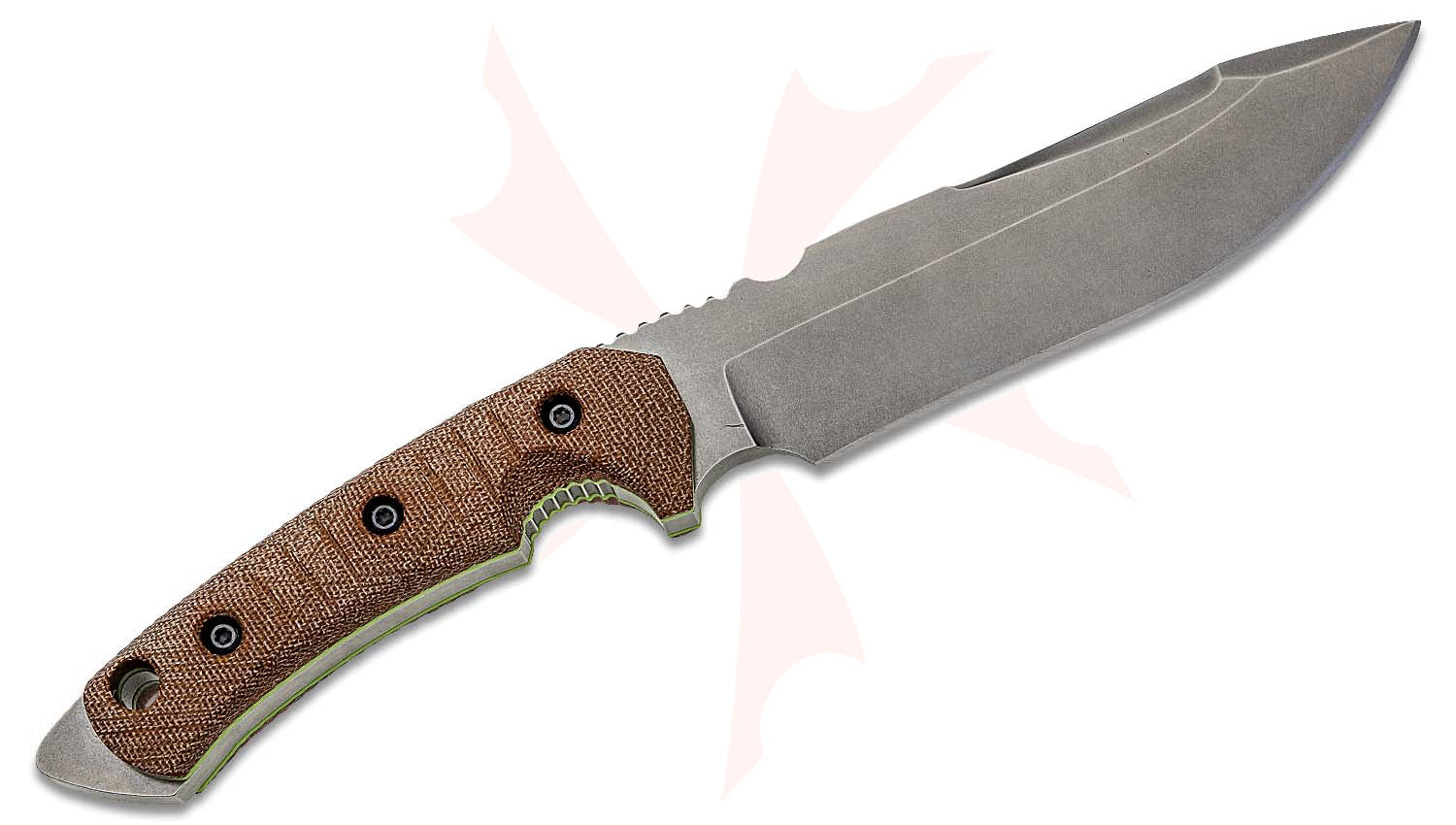 FOBOS Knives Tier 1-C Fixed Blade Knife 6.45" CPM-3V Stonewashed Drop ...