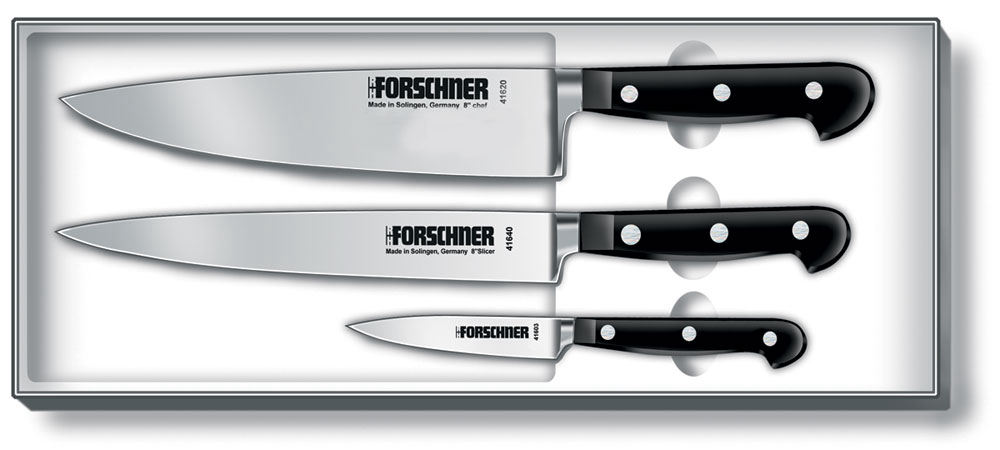 Victorinox Forschner 3 Piece Chef's Set Forged POM Handles ...
