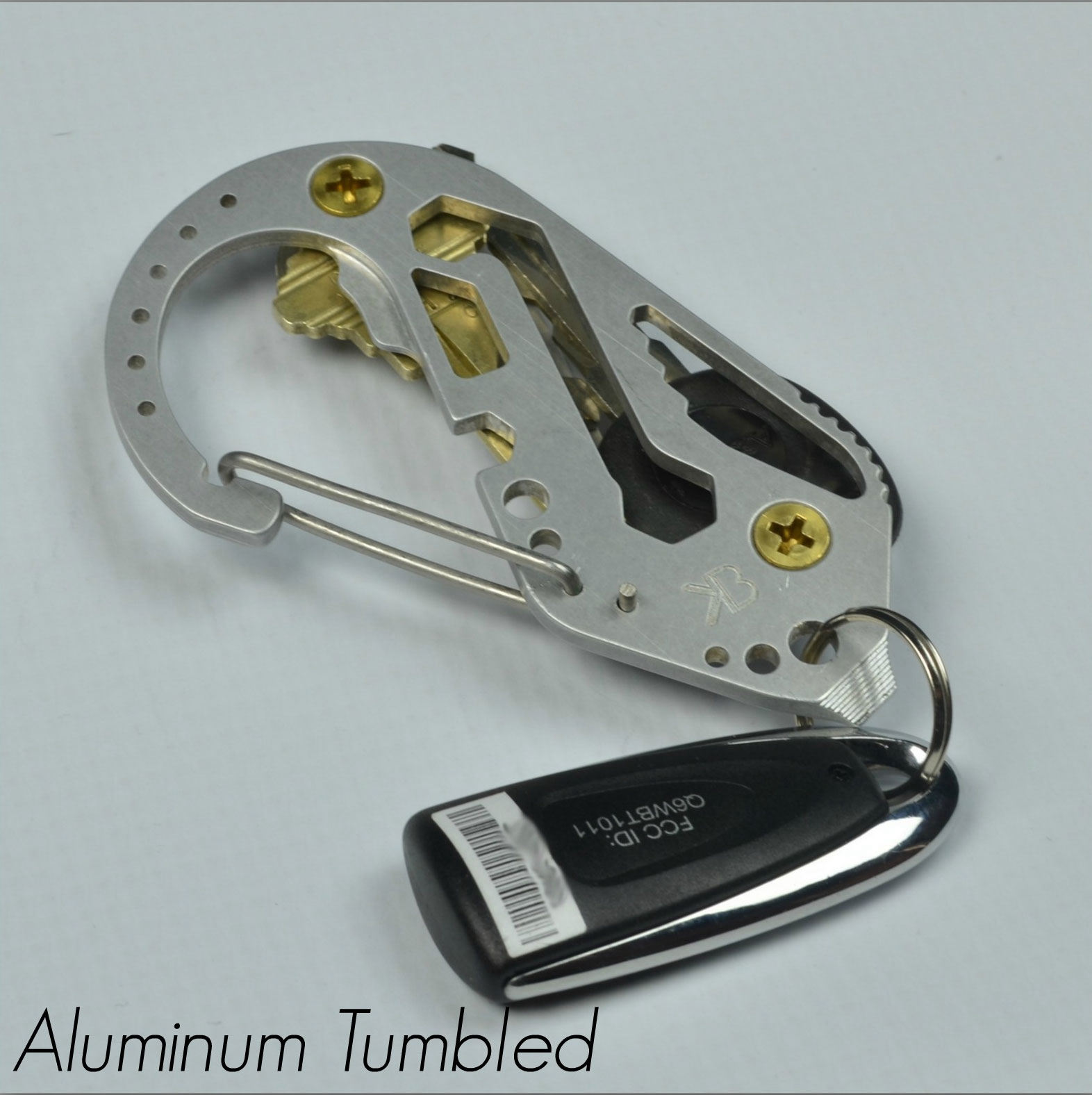 Fortius Arms Tumbled Aluminum KeyBiner Carabiner Key Retention System ...