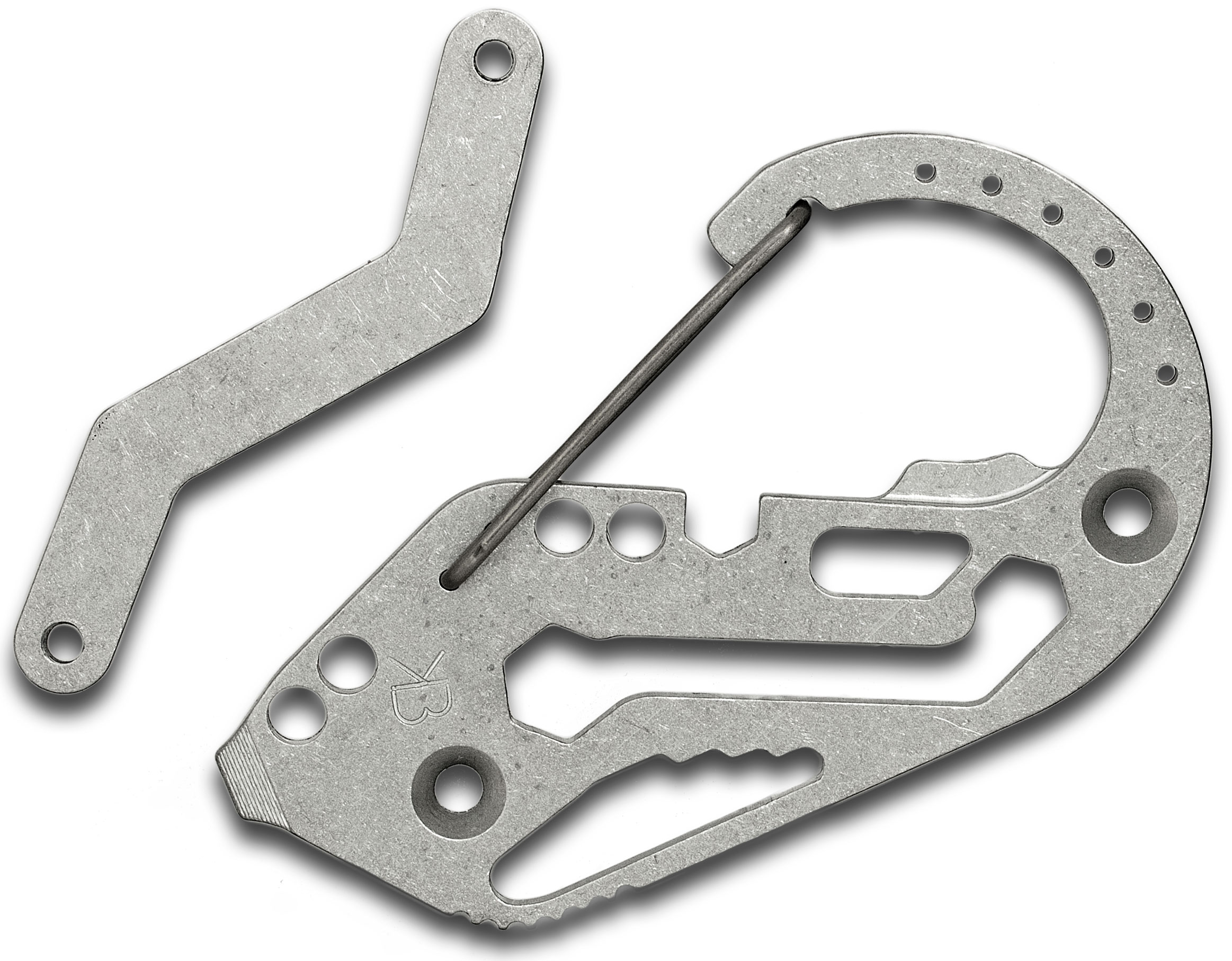 Fortius Arms Tumbled Aluminum KeyBiner Carabiner Key Retention System ...