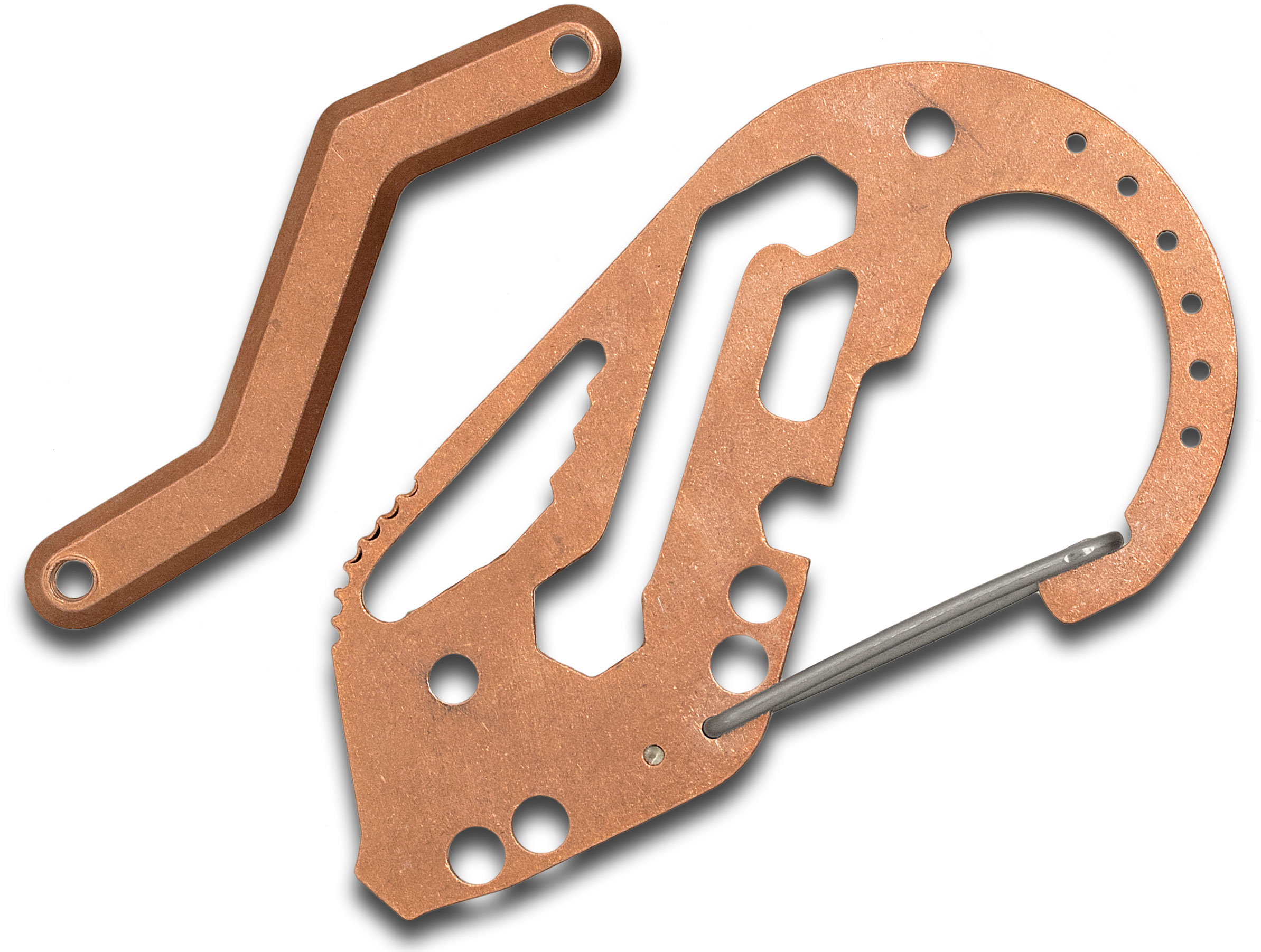 Fortius Arms Tumbled Copper KeyBiner Carabiner Key Retention System ...