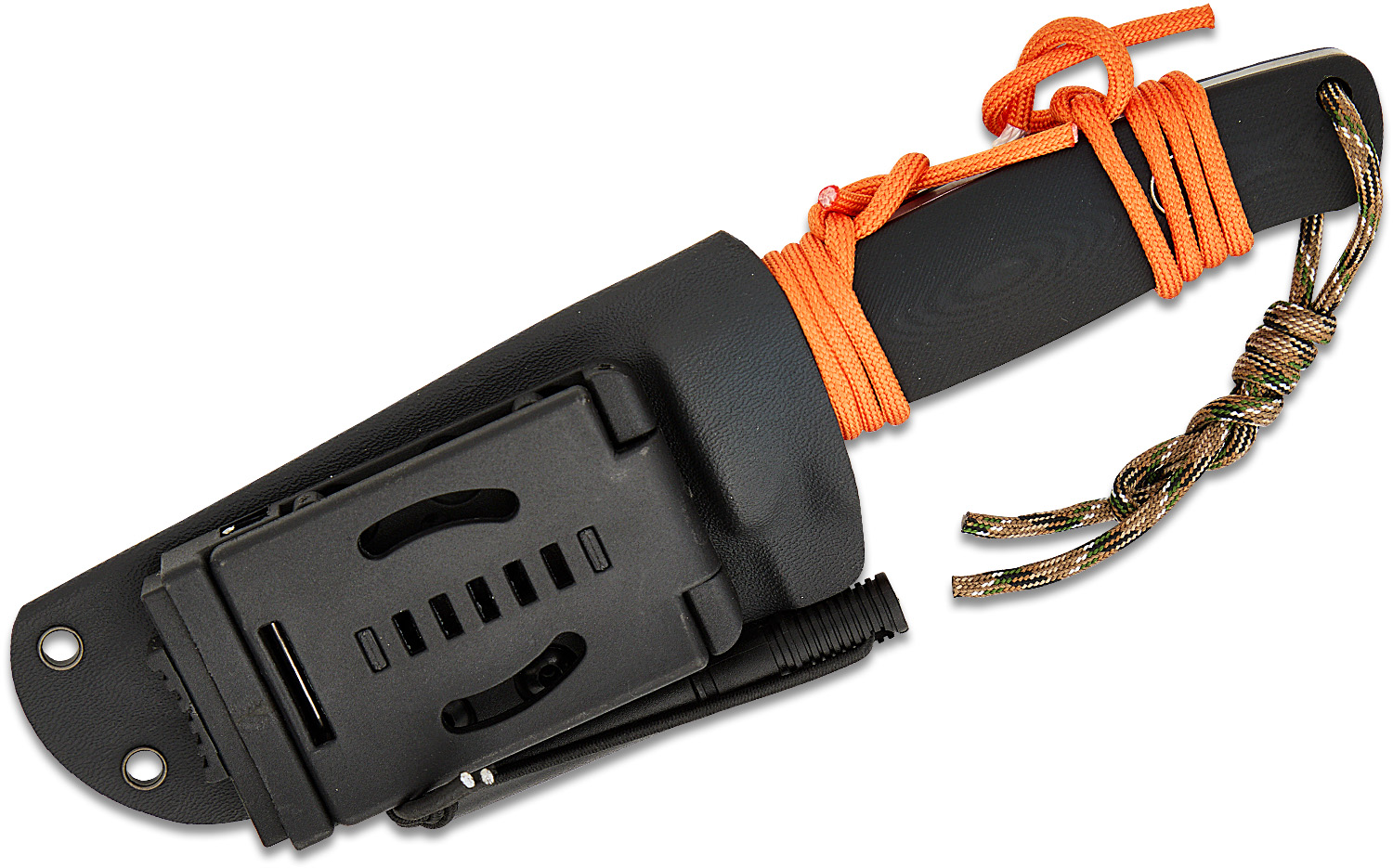 Fox BlackFox BF-710 D2 Vesuvius Fixed Blade Knife 4.13" D2 Stonewashed Drop Point, Black G10 ...