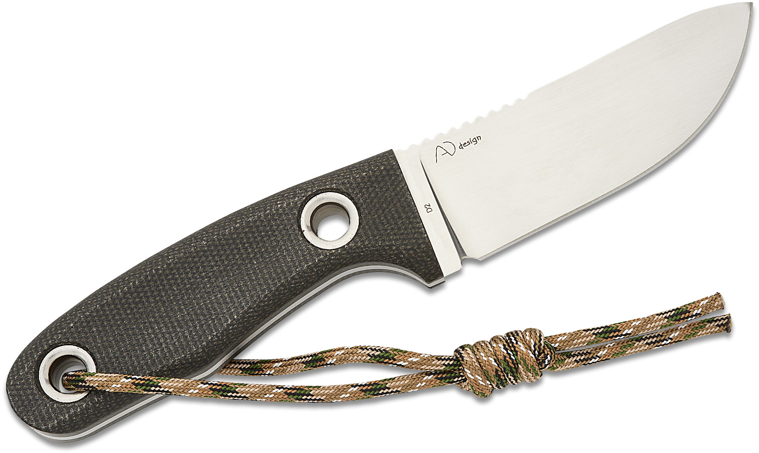 Fox BlackFox BF-731 Viator Fixed Blade Knife 3.54" D2 Satin Drop Point ...