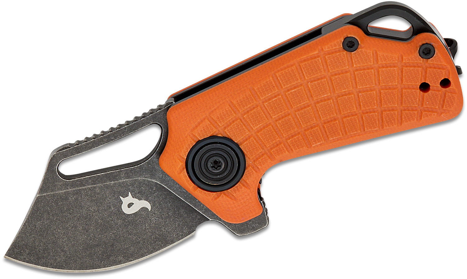 Fox BlackFox BF-761 OR Puck Liner Lock Flipper Knife 1.57" D2 Black ...
