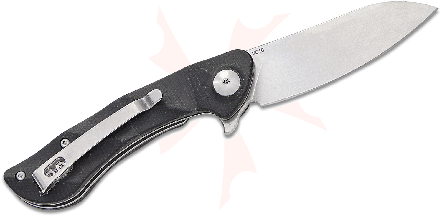 Fox BlackFox BF-771 MB Dripper Flipper Knife 2.95" VG10 Stonewashed ...