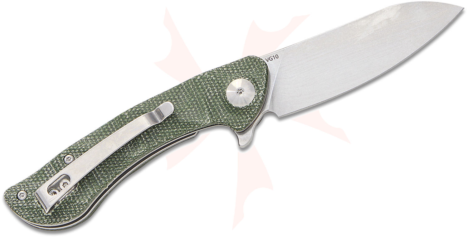Fox BlackFox BF-771 MOD Dripper Flipper Knife 2.95" VG10 Stonewashed ...