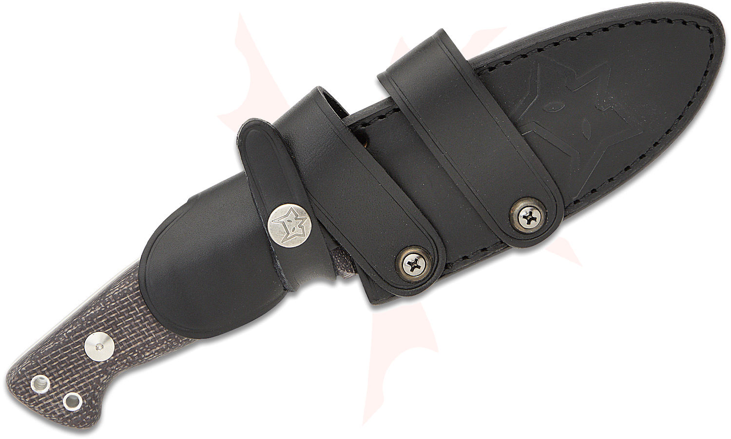 Fox FX-105 MB Tokala Fixed Blade Knife 4.57" Niolox Black Stonwashed ...