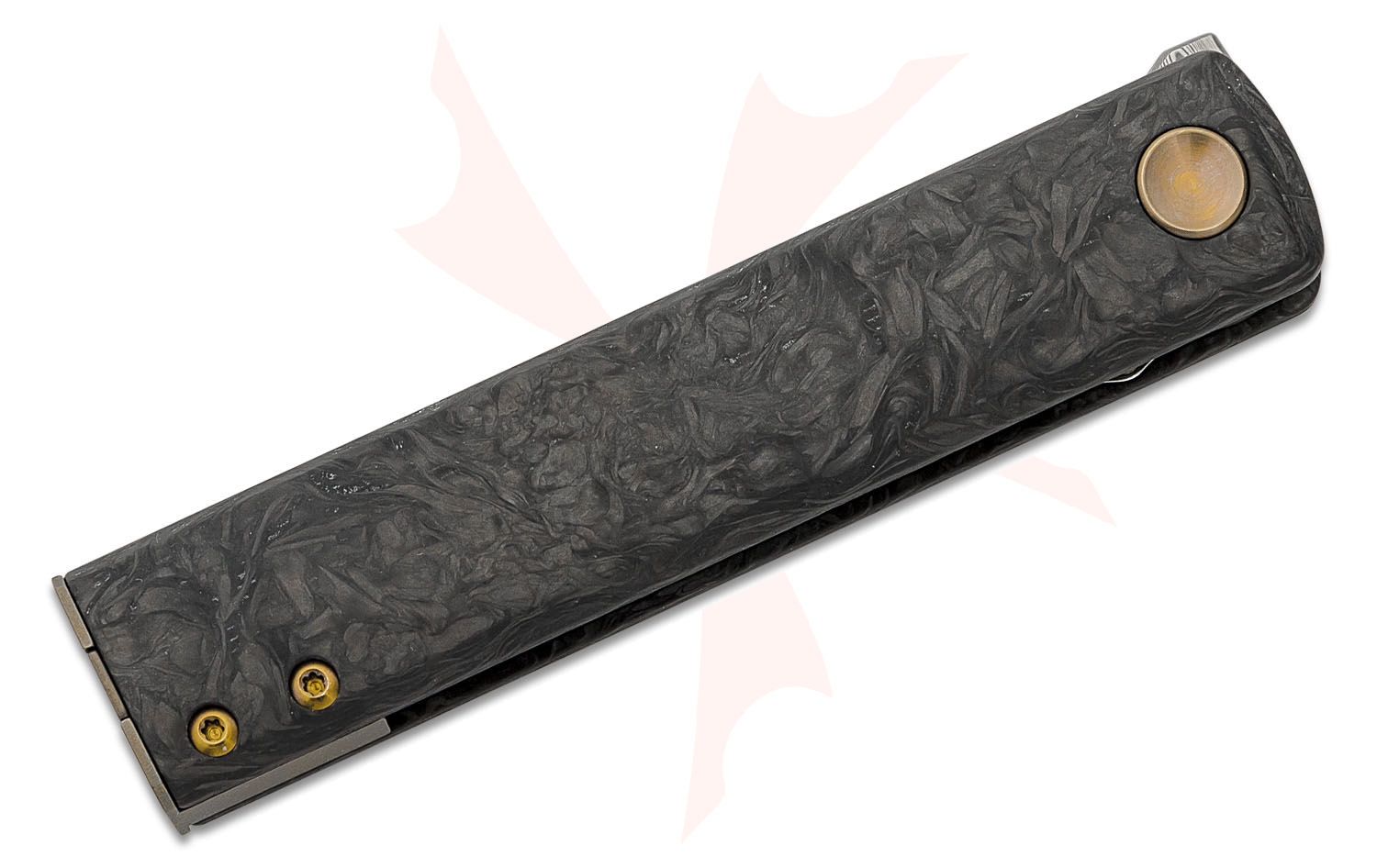 Fox FX-543 DCF Chnops Flipper Knife 2.95" Damascus Drop Point Blade ...