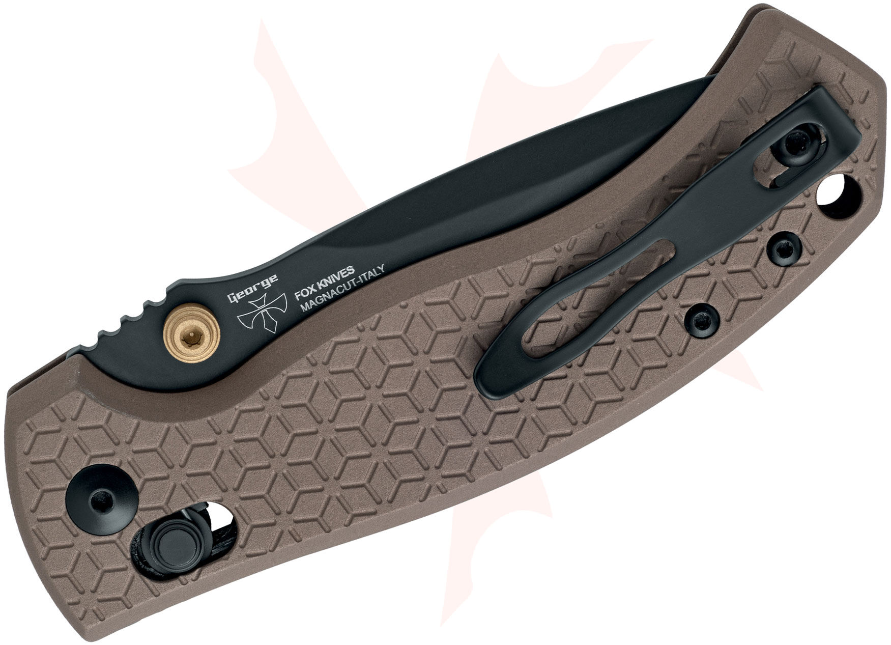 Fox FX-560 ALBR Les George Anzu Crossbar Lock Folding Knife 3.15" CPM ...